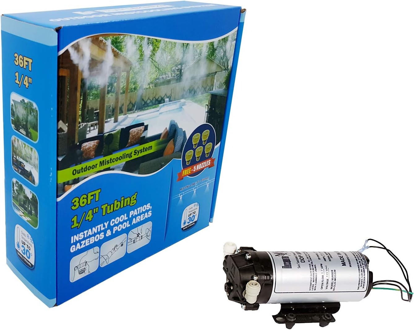 Amazon.com: mistcooling Sanitization Misting System - 200 PSI Misting ...