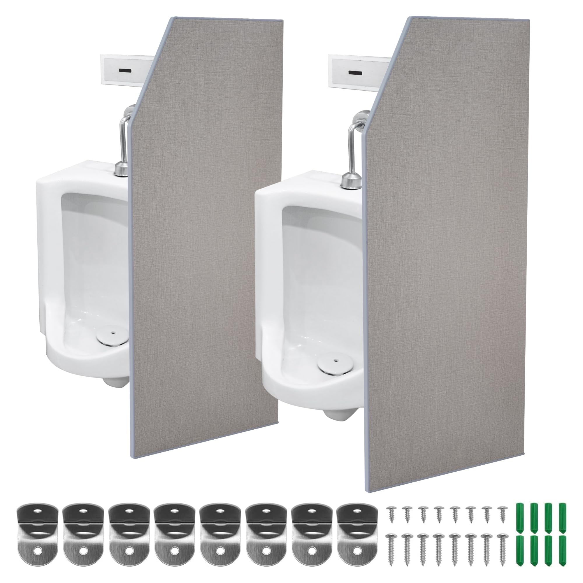 Amazon.com: Gtouse Public Toilet Partition for Men, 2 PCS Wall-Mounted ...