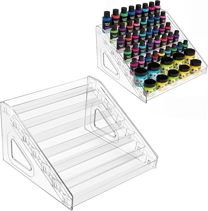 Amazon.com: Menintog Acrylic Paint Organizer(7 Tier),Organizers and ...