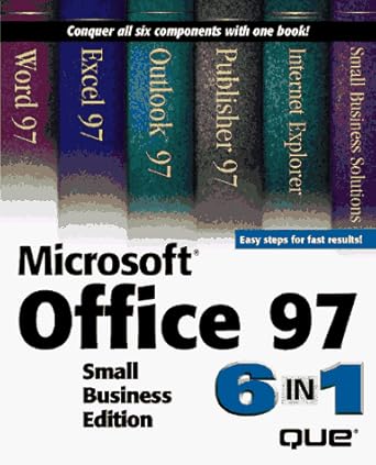 Microsoft Office 97 Small Business Edition 6-In-1: Fulton, Jennifer ...