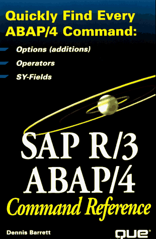 Sap R/3 Abap/4: Command Reference: Barrett, Dennis: 9780789714169: Amazon.com: Books