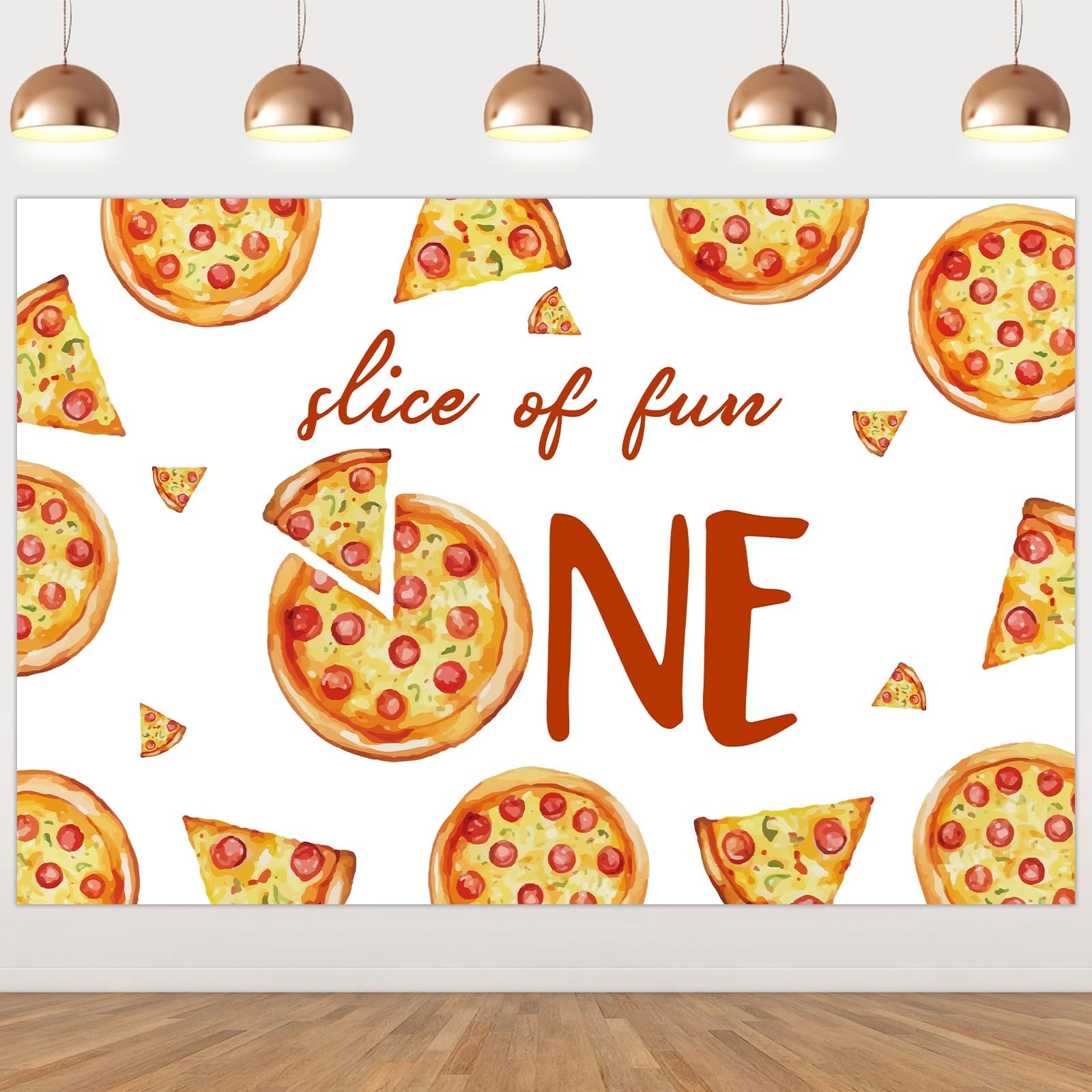 Amazon.com: Wonmelody Pizza 1st Birthday Party Decorations Pizza ...