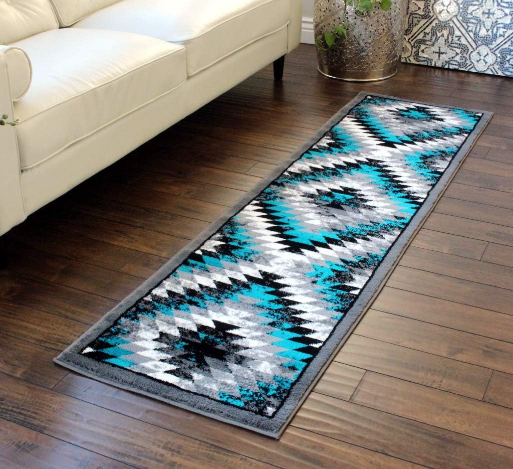 Amazon.com: Southwestern Long Runner Rug for Hallway,Rustic South ...