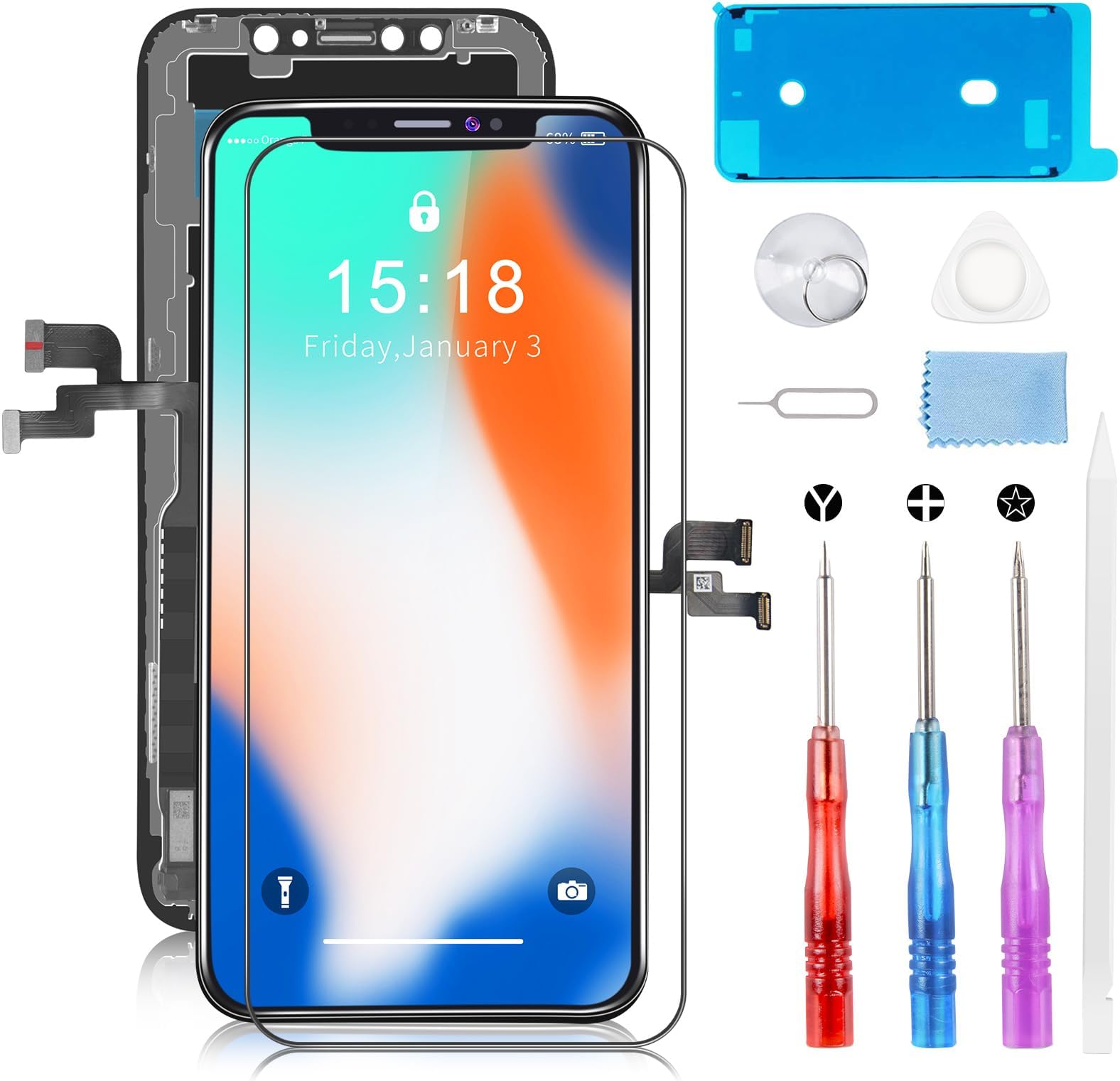 Amazon.com: LEAFE for iPhone 11 Pro Max Screen Replacement,Full HD LCD ...