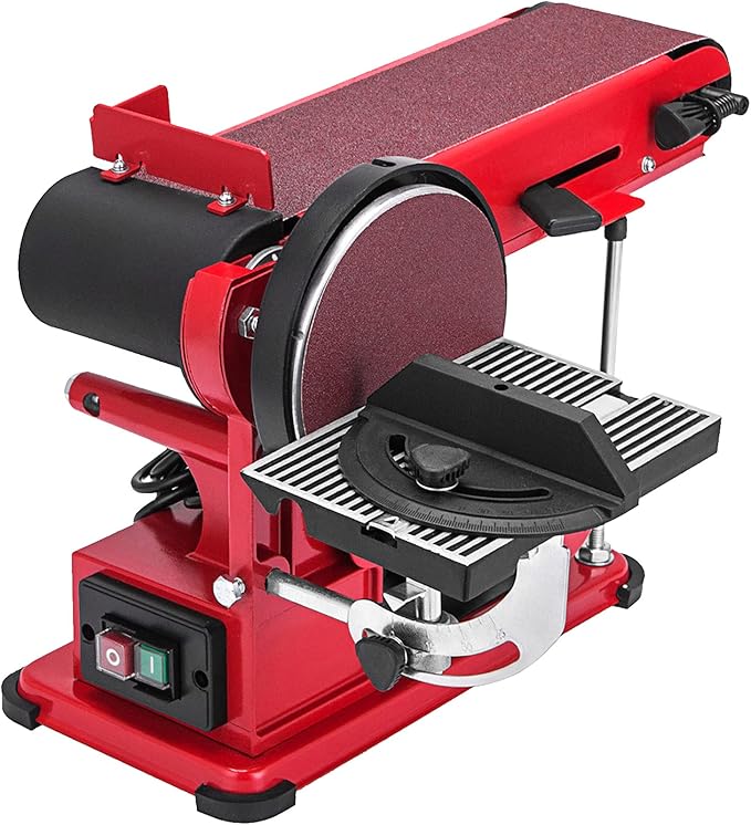 Hopopular Disc Bench Sander Grinder 375W Electric Bench Belt Sander ...