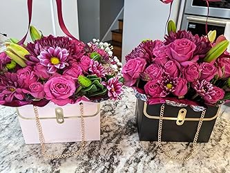 Amazon.com: NADUSEP 4 PCS Flower Paper Gift Box, Wedding Bouquet ...