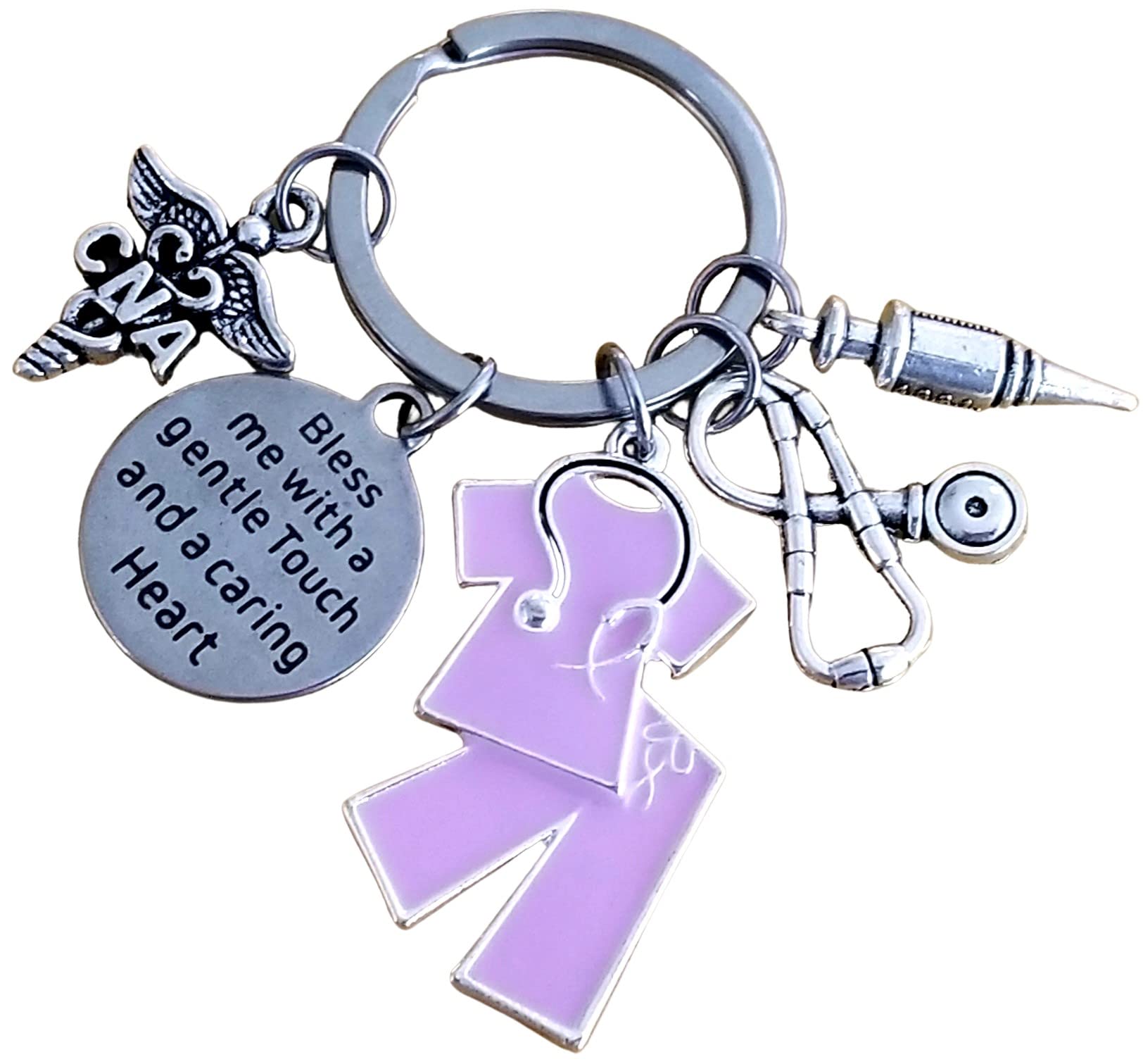 Kit's Kiss CNA Certified Nursing Assistant Keychain - Caduceus ...
