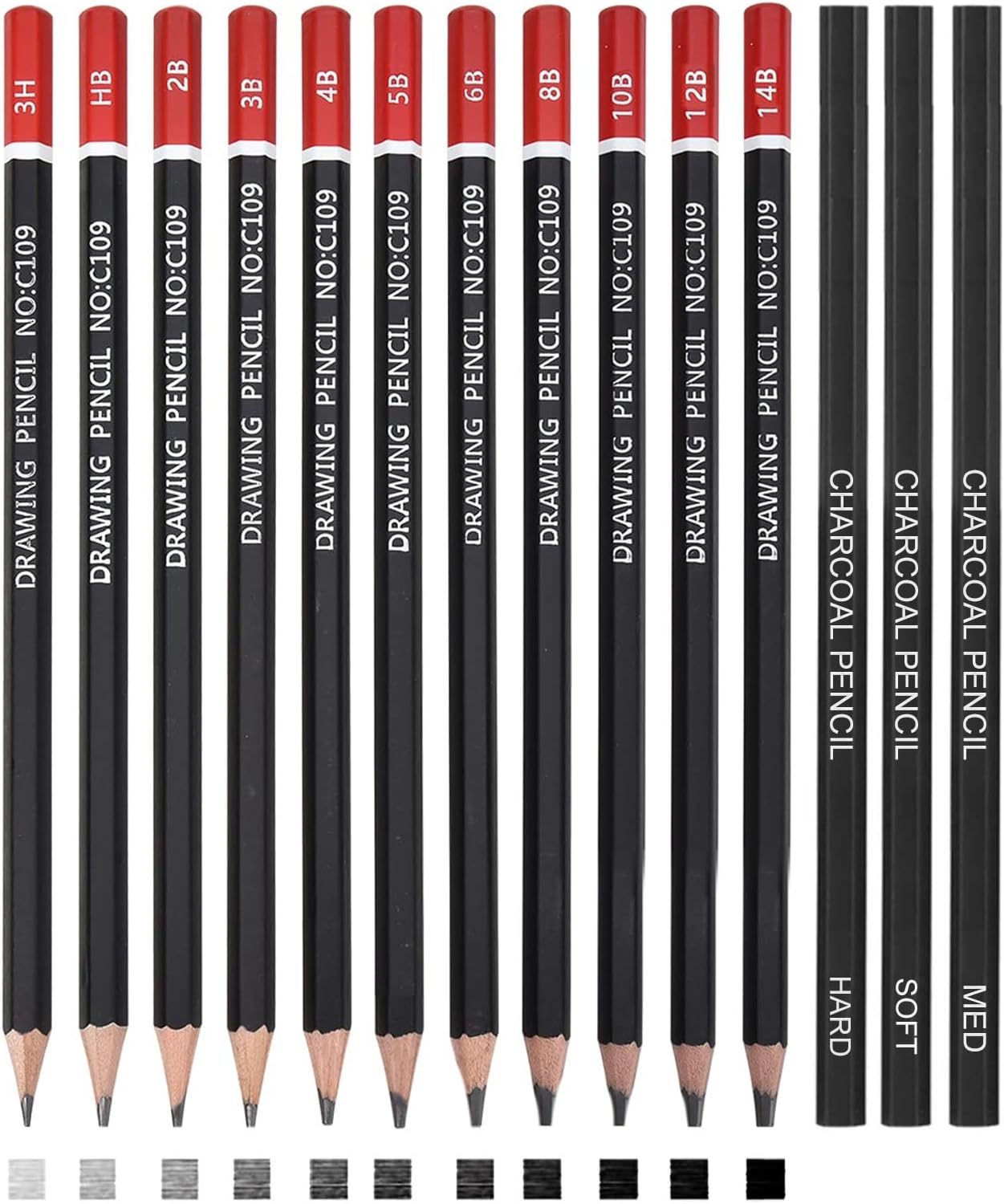Faber-Castell Graphite Pencil Pitt Graphite Matt 14B : Amazon.co.uk ...