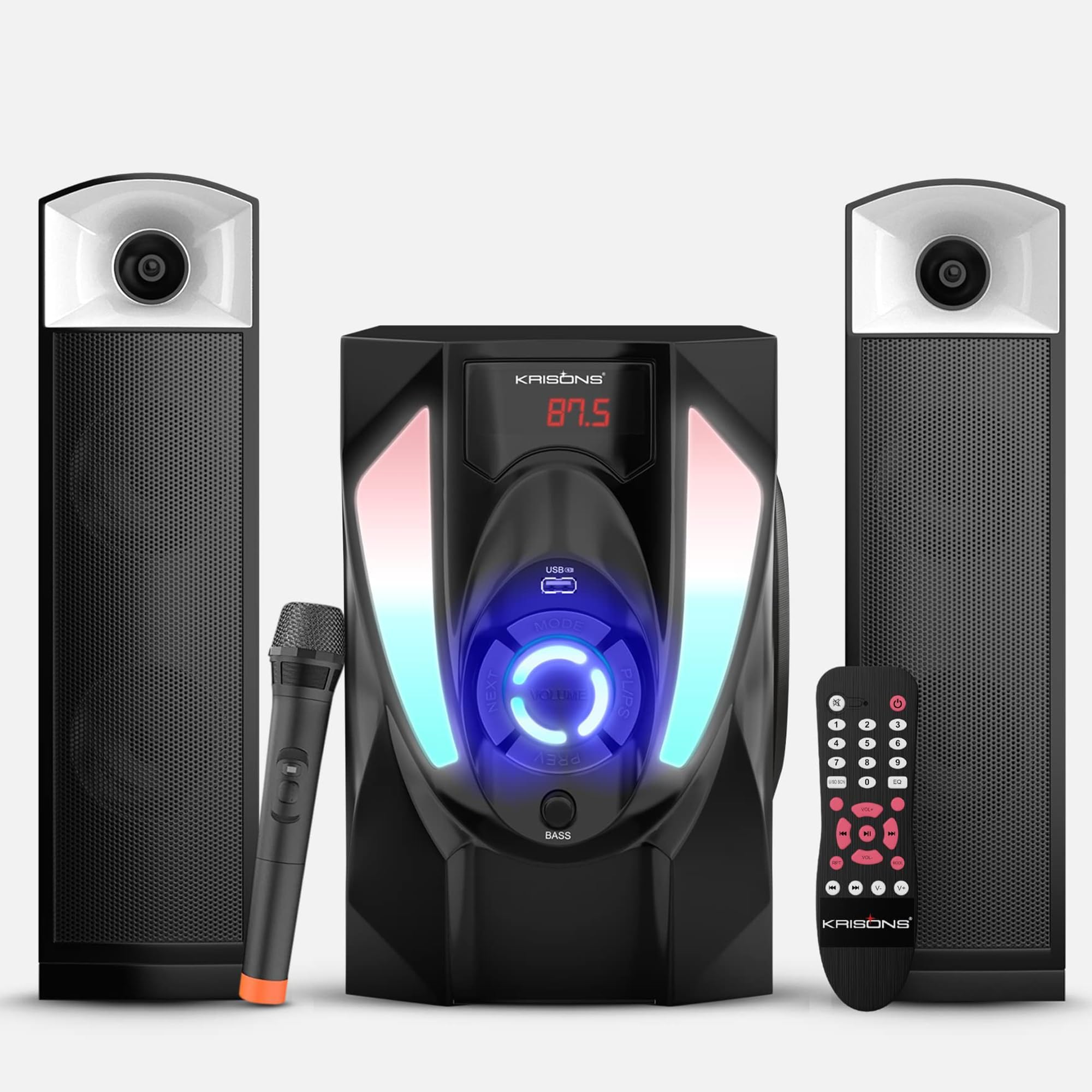 Krisons Superstar 4.1 Channel Home Theatre with Subwoofer Cum Soundbar ...