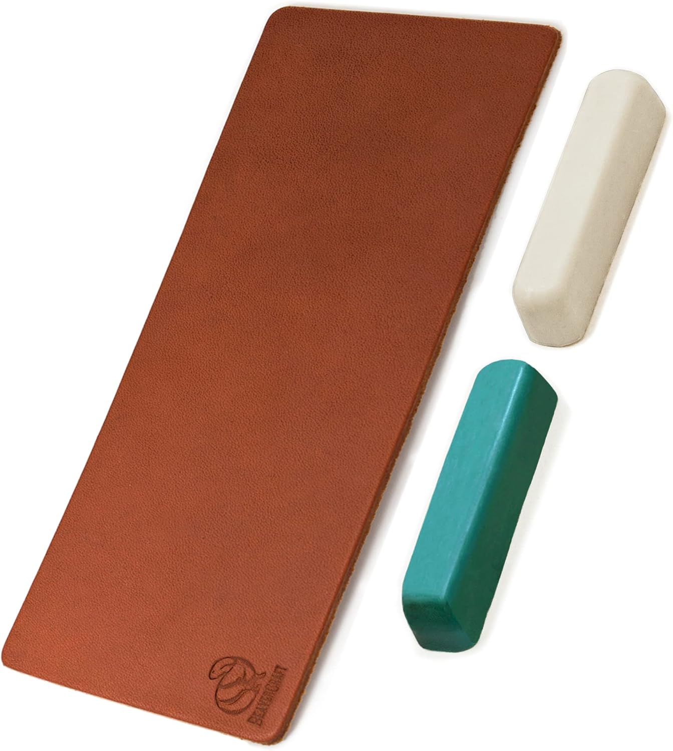 BeaverCraft Stropping Set Leather Stropping Kit - Leather Strop with ...