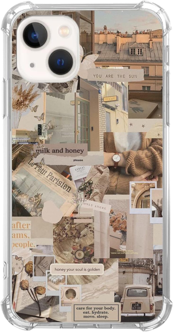 Amazon.com: Aesthetic Butterfly Collage Phone Case Compatible with ...