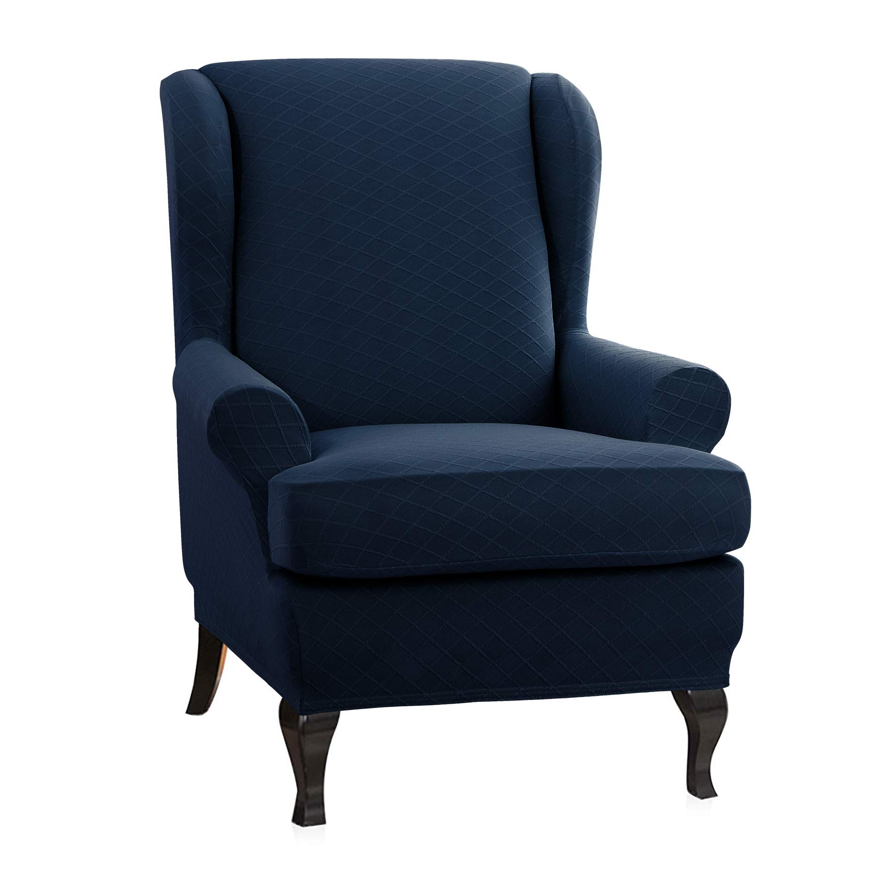 Navy Blue Wingback Chairs at Michael Rushing blog