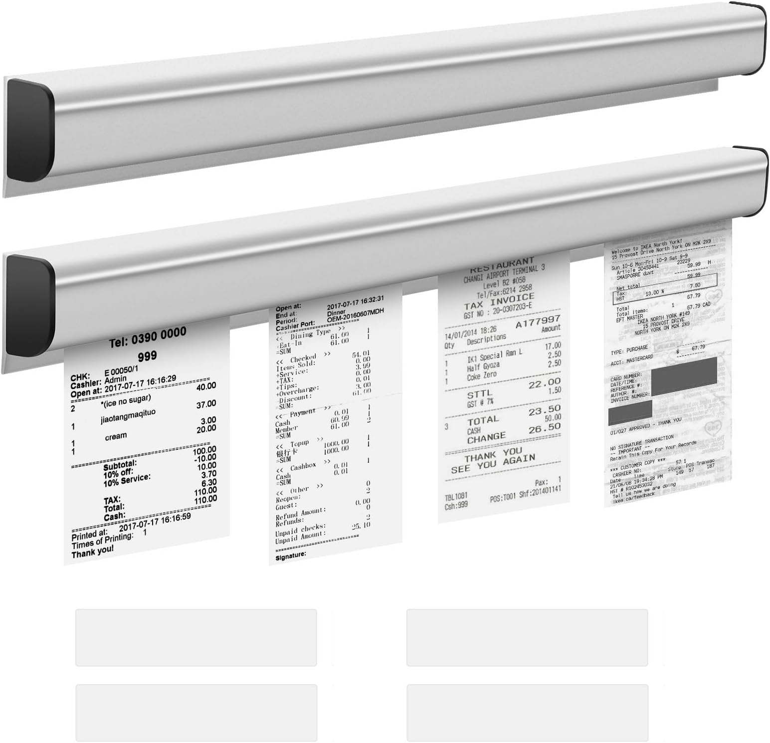 Amazon.com : 2PCS Ticket Holder for Restaurant,No Drill 12 Inch ...