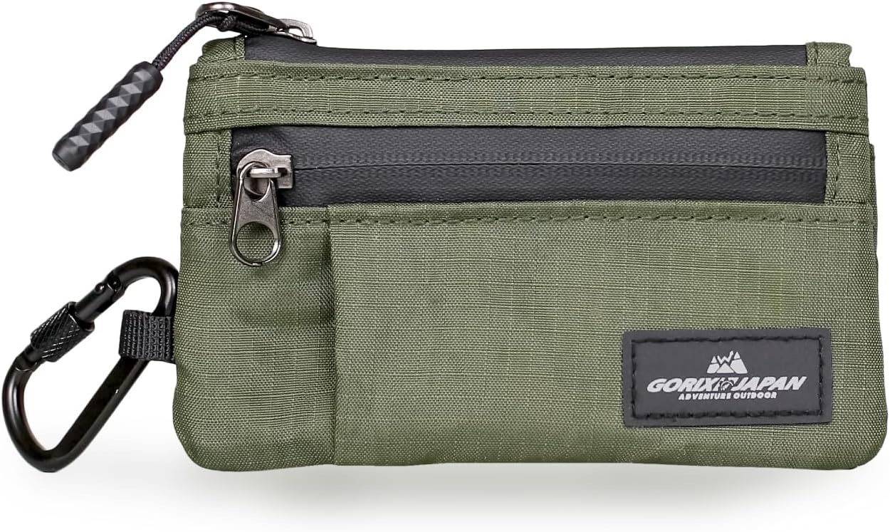 Amazon.co.jp: GORIX(ゴリックス) ミニポーチ カラビナ ロック機能付き 防水 小銭入れ カード 鍵 ミニ財布 サイクル スポーツ 自転車 コインケース 旅行 小物入れ ...
