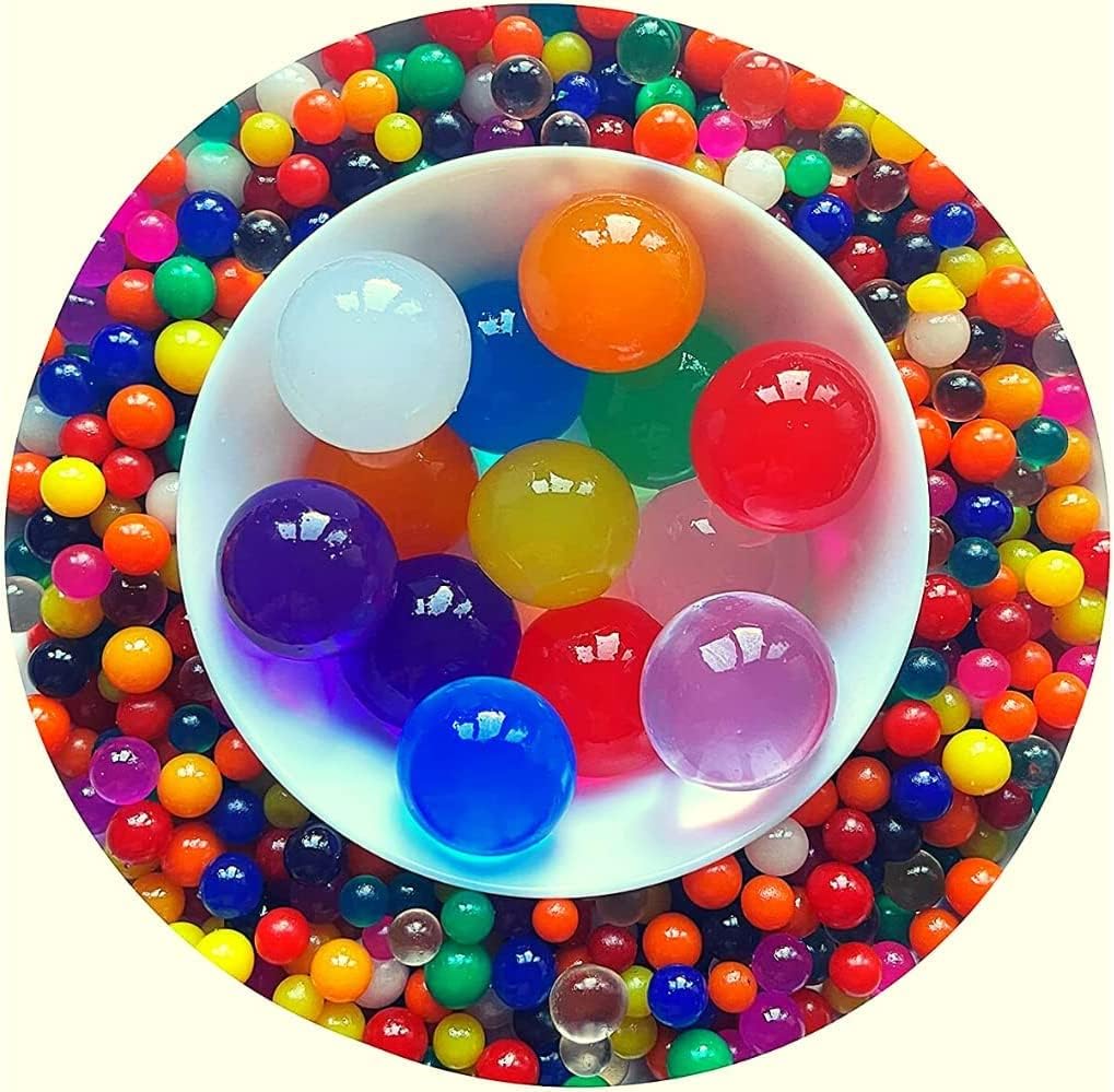 PRISHASWORLD Large Water Beads, SAP, Multicolor, 10mm : Amazon.co.uk ...