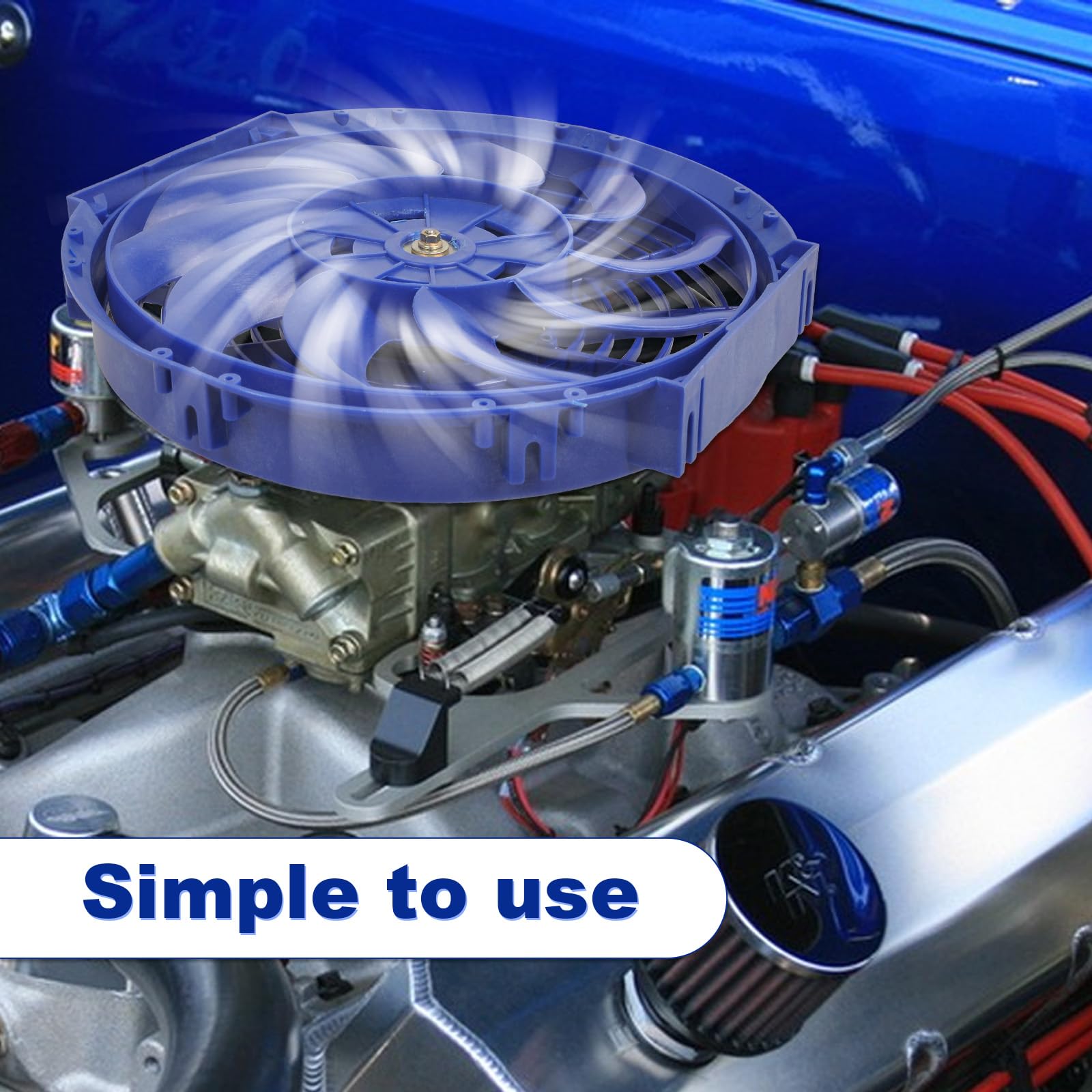 Snapklik.com : SSN 12" Electric Radiator Cooling Fan Assembly Kit, Push ...