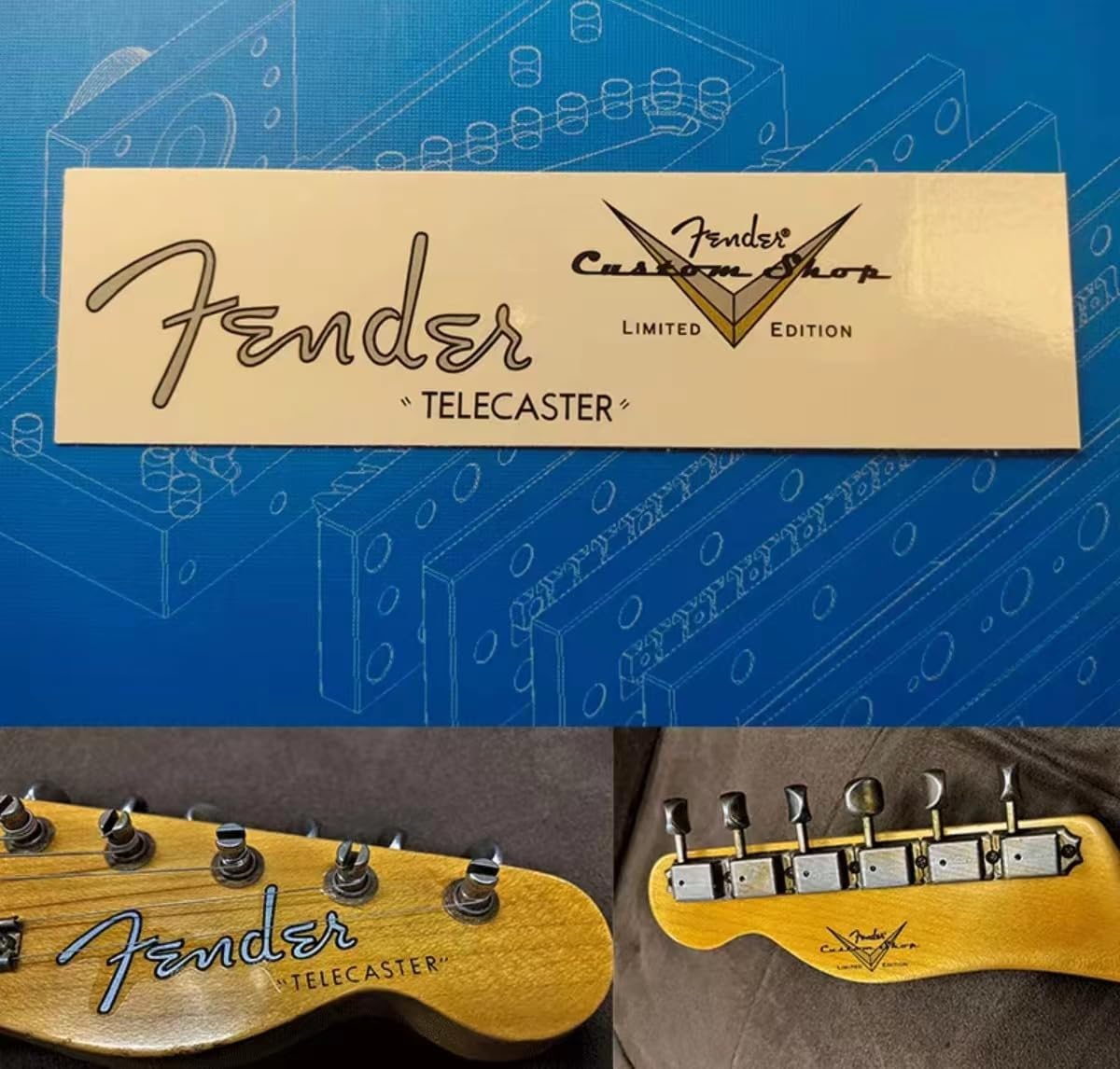 Amazon.com: 2PCS Suitable For Fender Custom Shop Electric Guitar Head ...