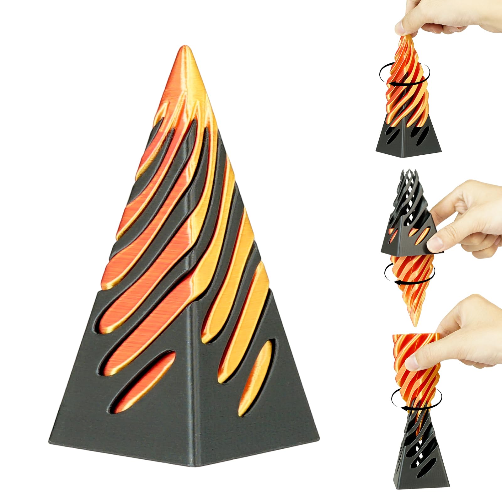 Snapklik.com : Impossible Pyramid Passthrough Sculpture, 3D Printed ...