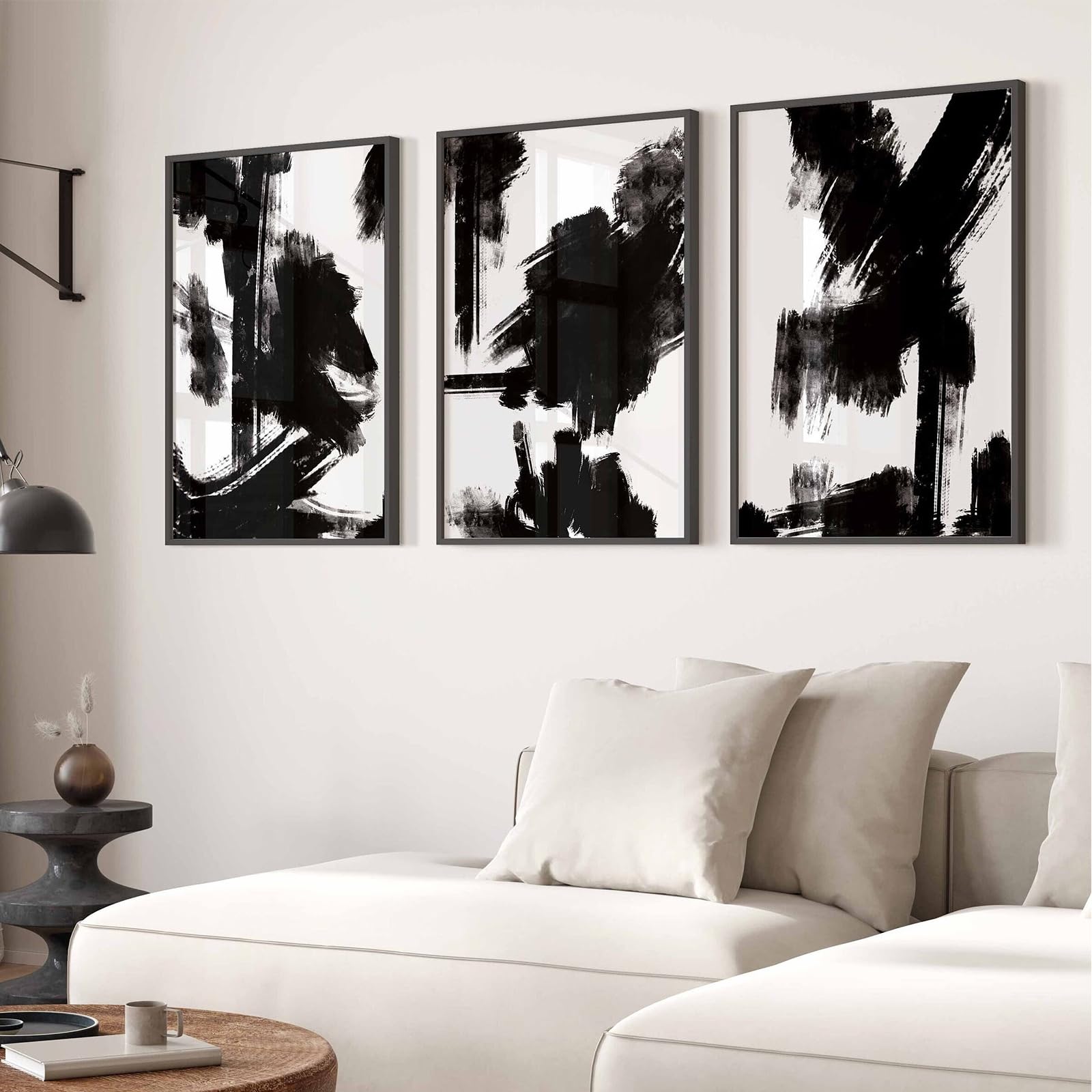 Simple Black And White Abstract Art