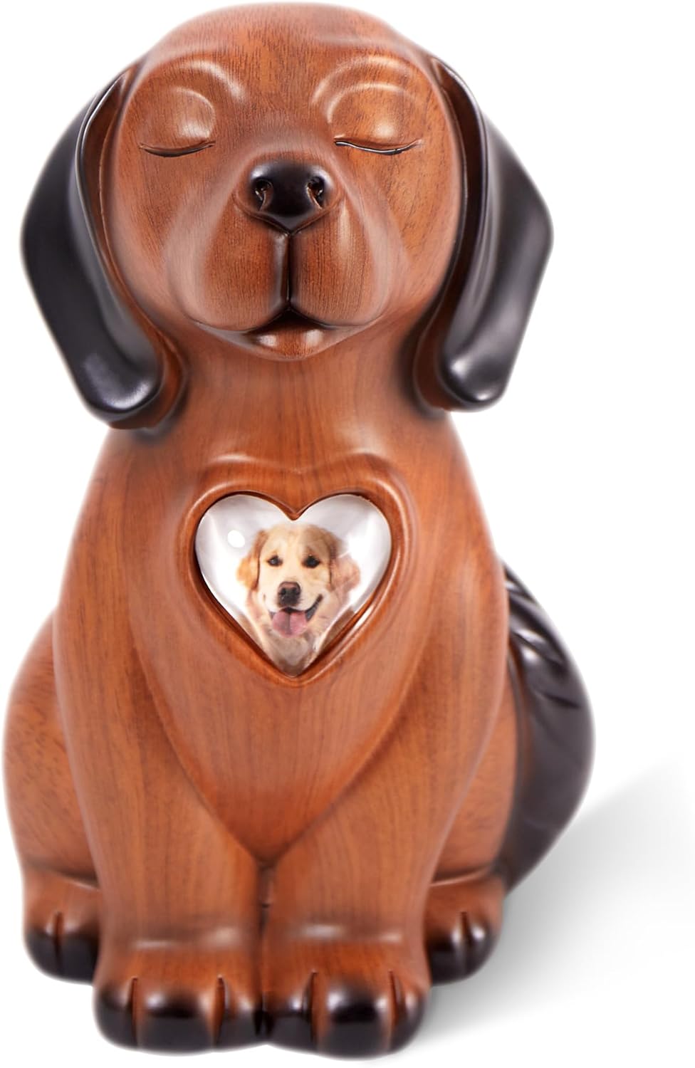 ESDOPA Dog Urn, Pet Urns for Dogs Ashes, Standing Resin Pet Cremation ...