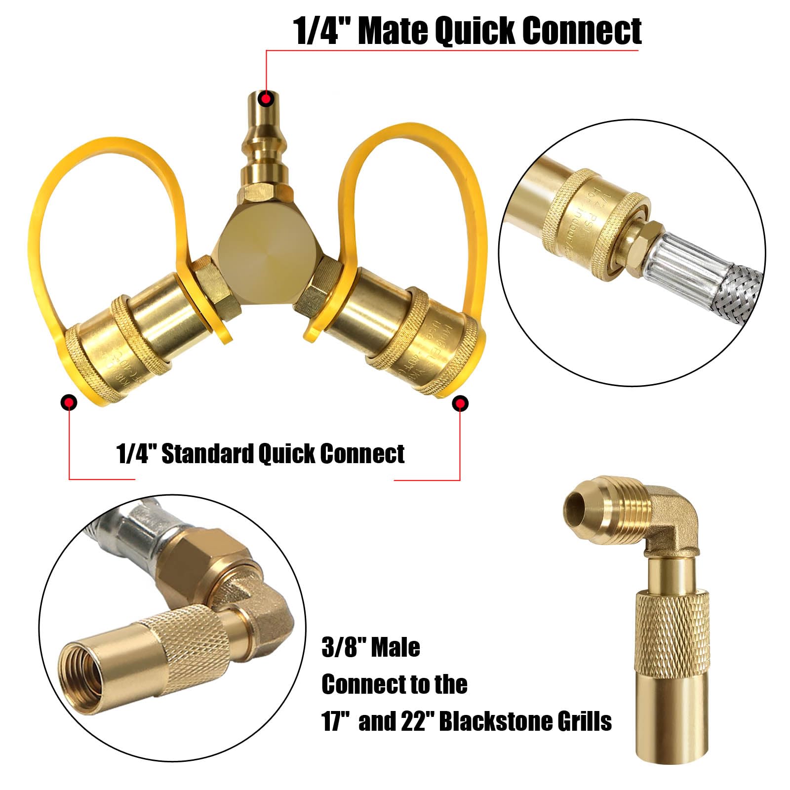 Snapklik.com : 18FT Propane Quick Connect Hose For RV To Gas Grill, RV ...