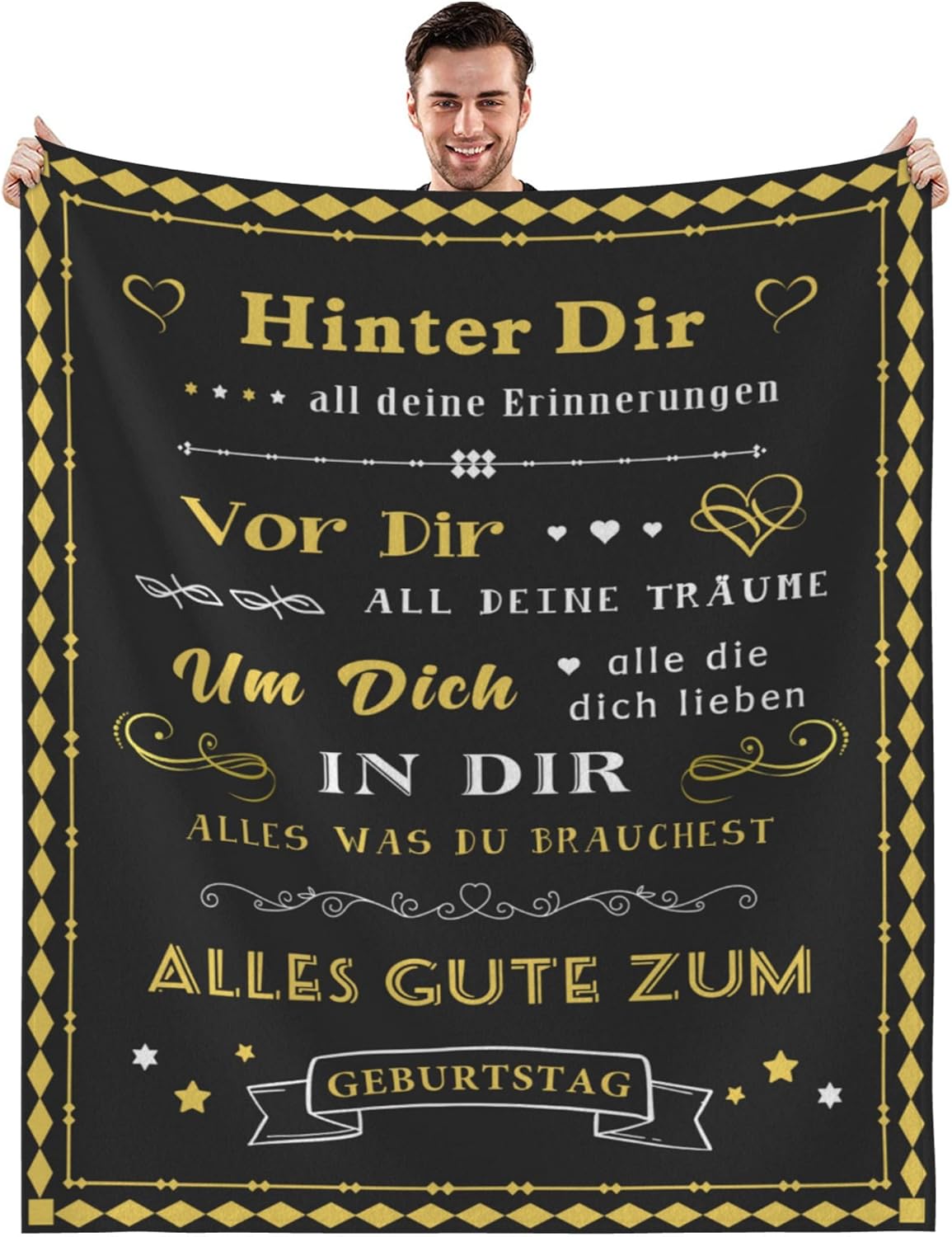 Geburtstagsgeschenk für Männer, Geburtstag Geschenk Mann, Decke ...