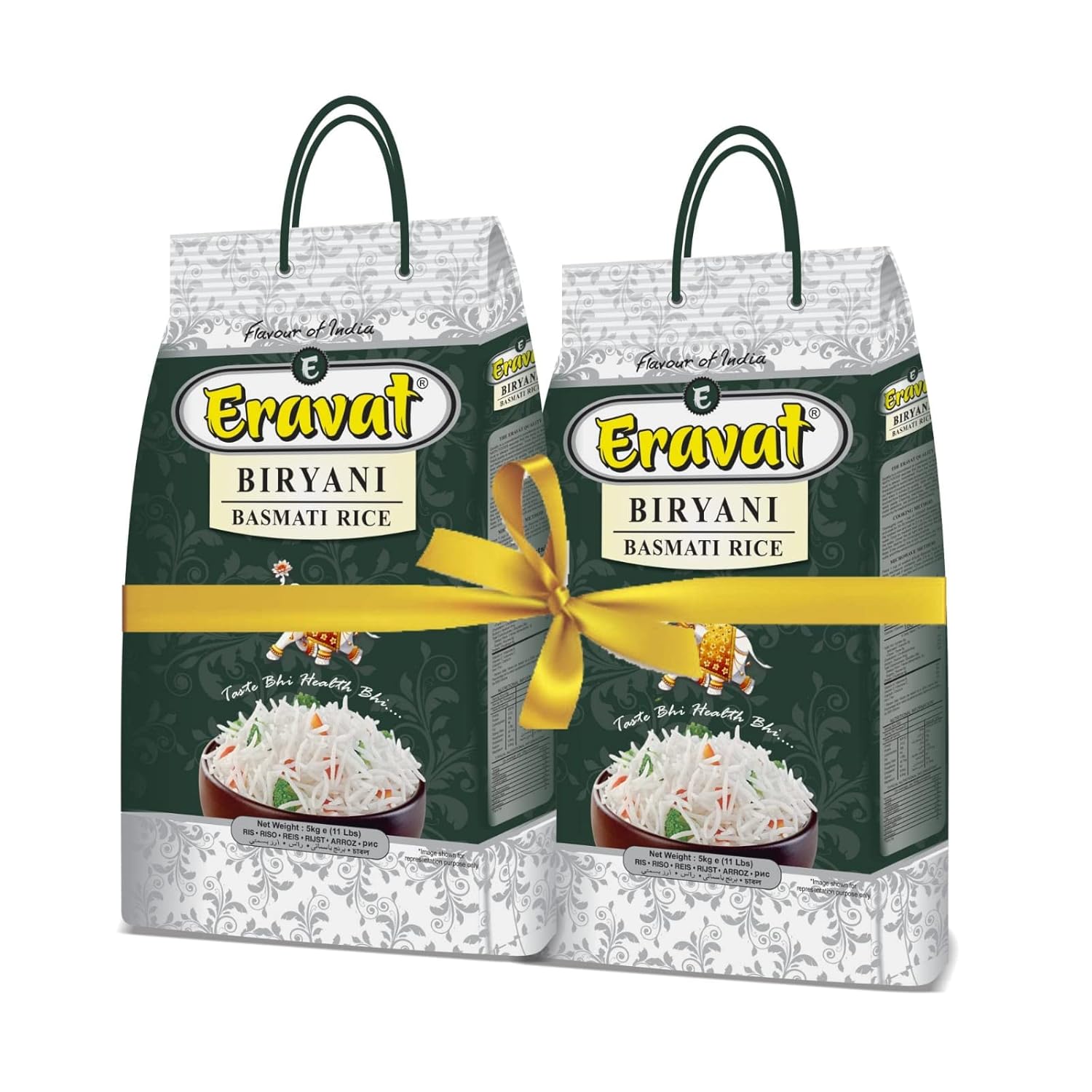 ERAVAT Biryani Rice 5KG (pack of 2) Combo : Amazon.in: Grocery ...