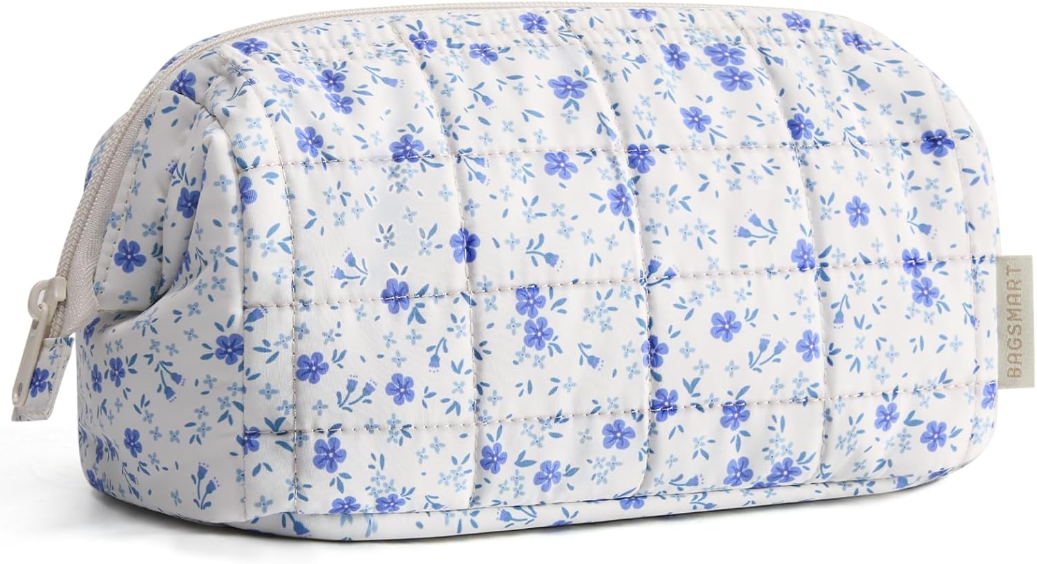 Amazon.com: BAGSMART Makeup Bag Travel Toiletry Bag, Puffy Padded Make ...