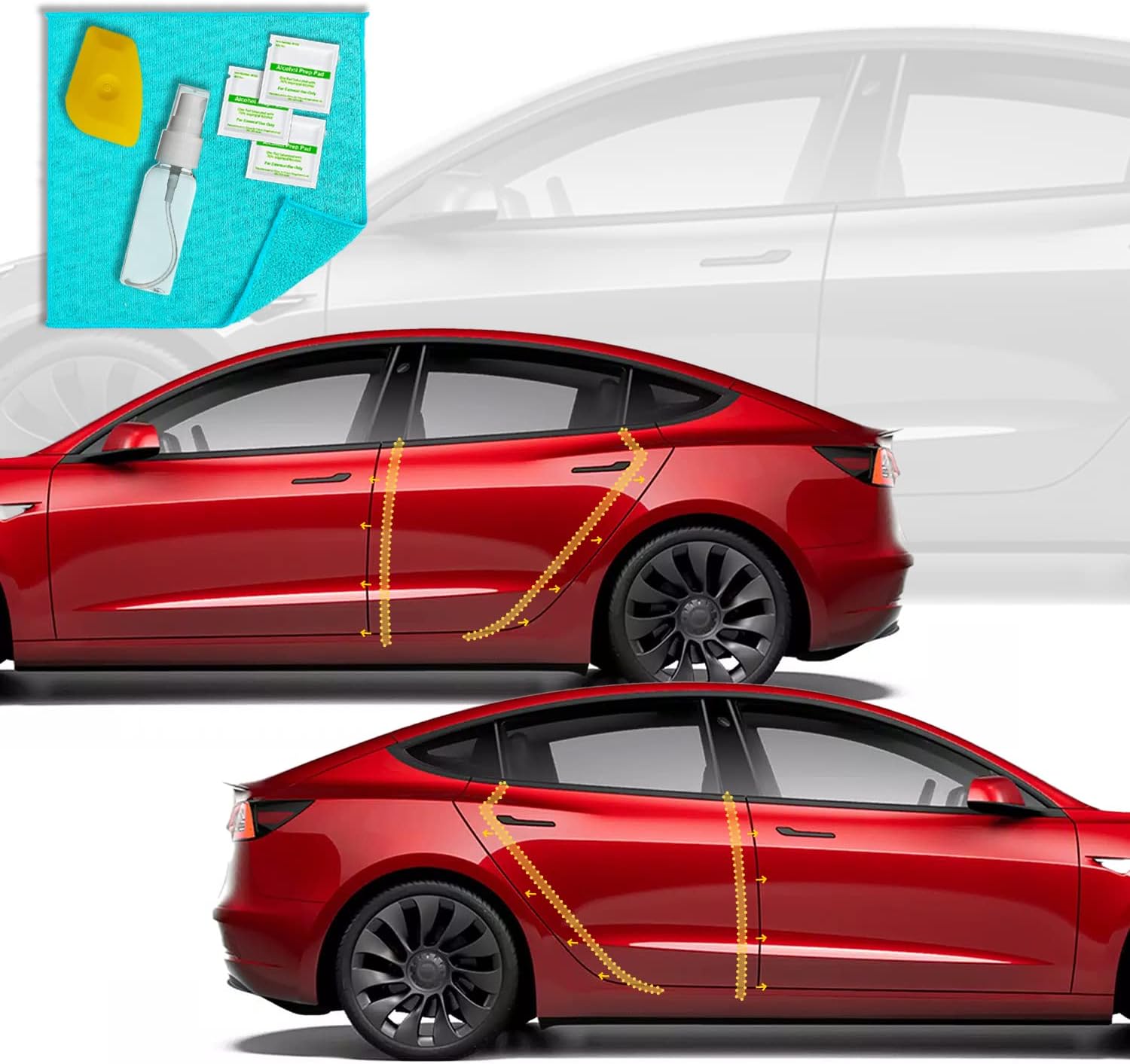 Amazon.com: EV Armor Door Edge Guard Paint Protection Film for Tesla ...