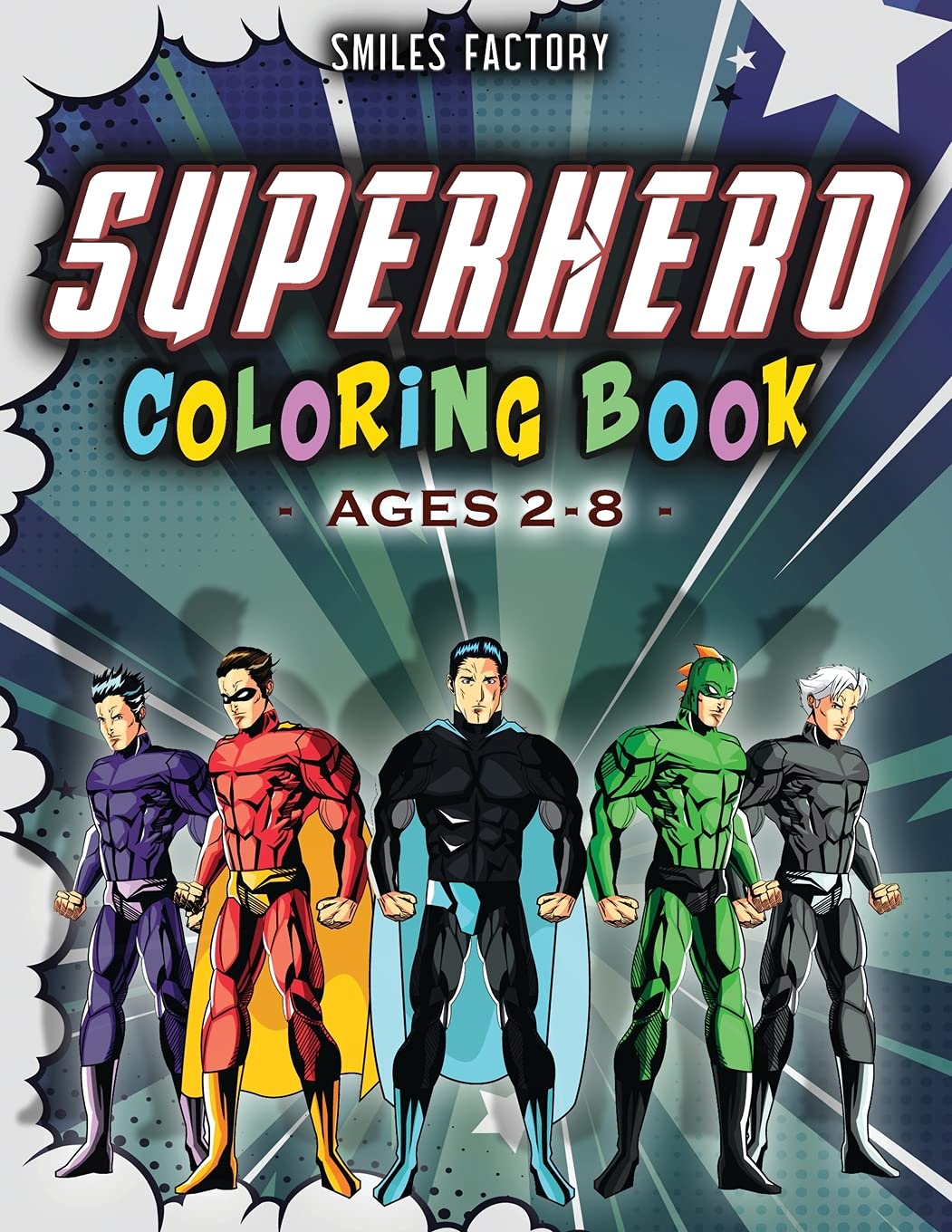 Superhero Coloring Book: A fantastic coloring book for superhero lovers ...