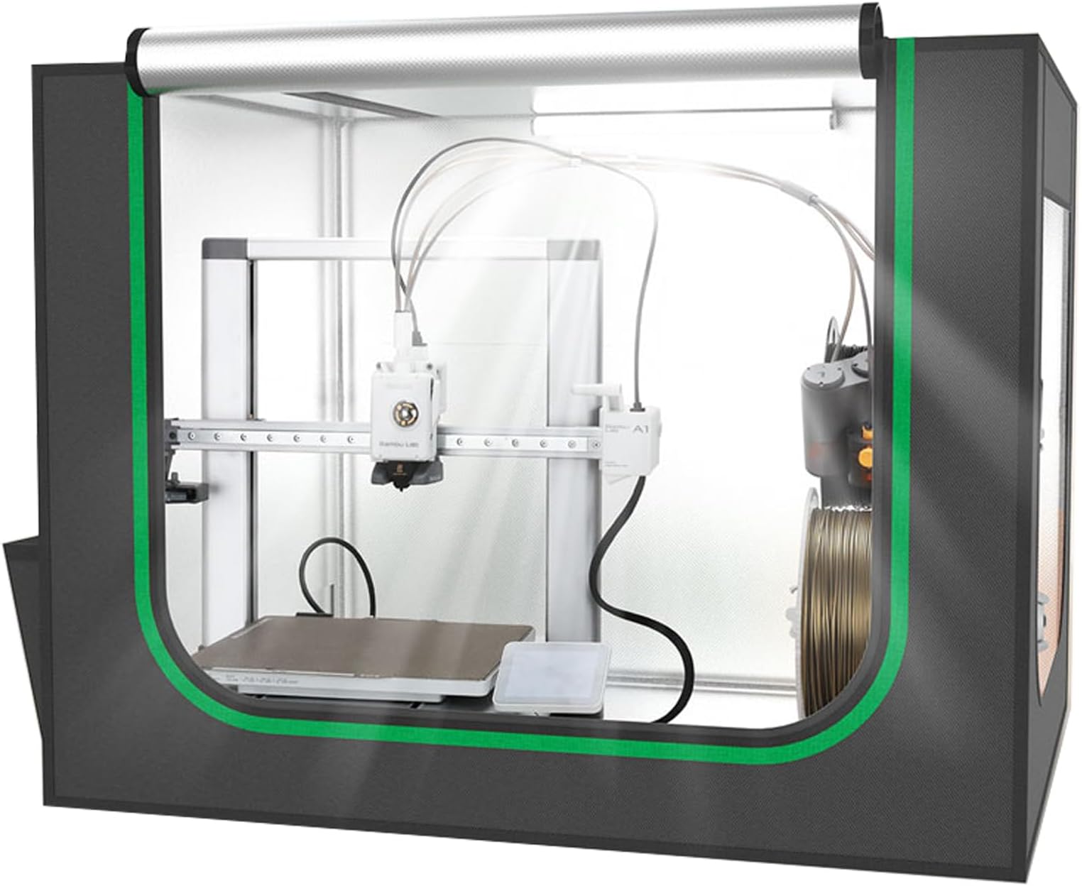 Amazon.com: 3D Printer Enclosure for Bambu Lab A1,A1 Mini 3D with LED ...
