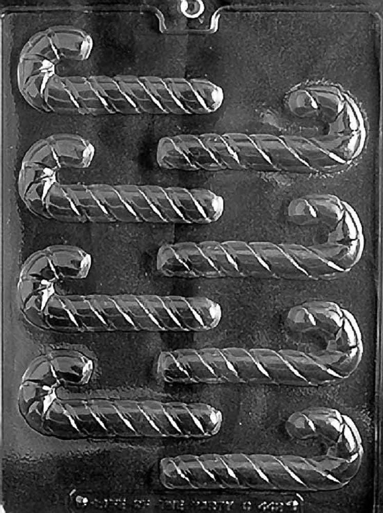 Amazon.com: Grandmama's Goodies C442 Candy Cane Chocolate Candy Mold ...