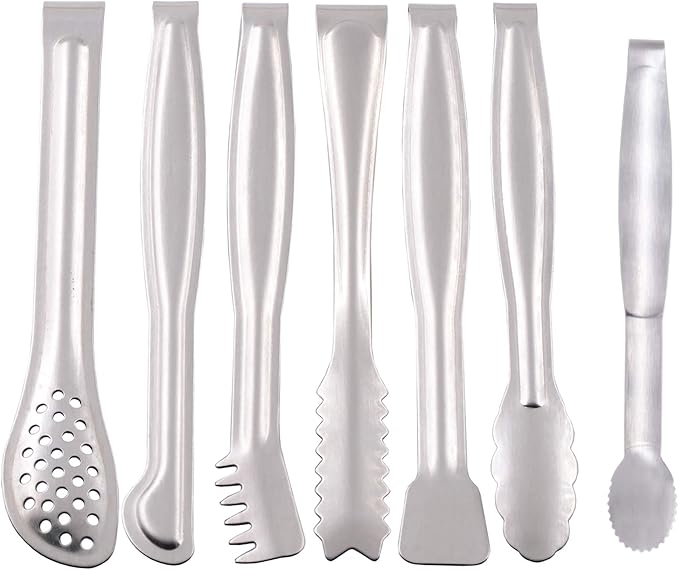 Amazon.com: HINMAY Small Serving Tongs Set 6-Inch Appetizer Tongs ...