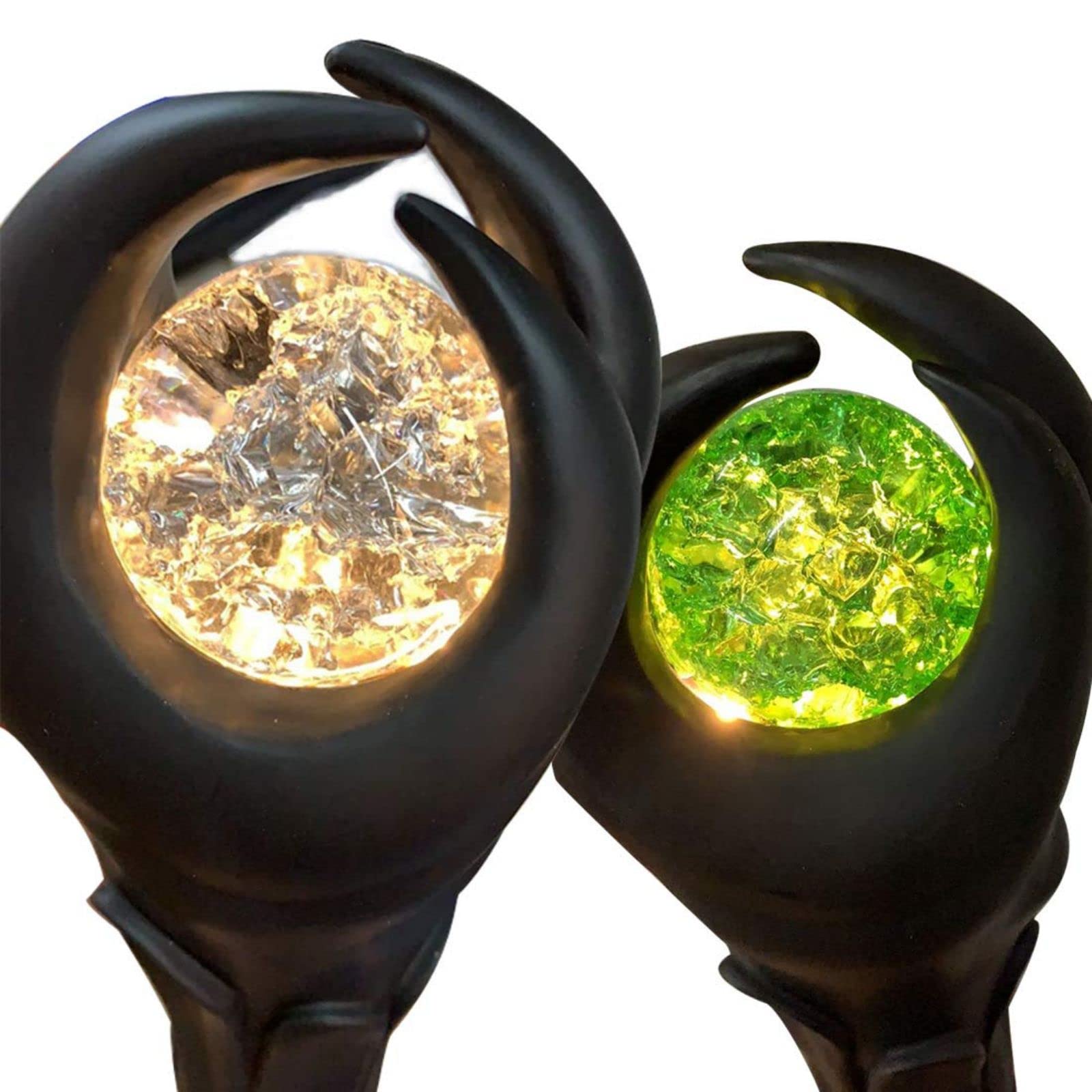 Evil Queen Wands Magic Light Up Colored Scepter Wizard Witch Props (Orange)