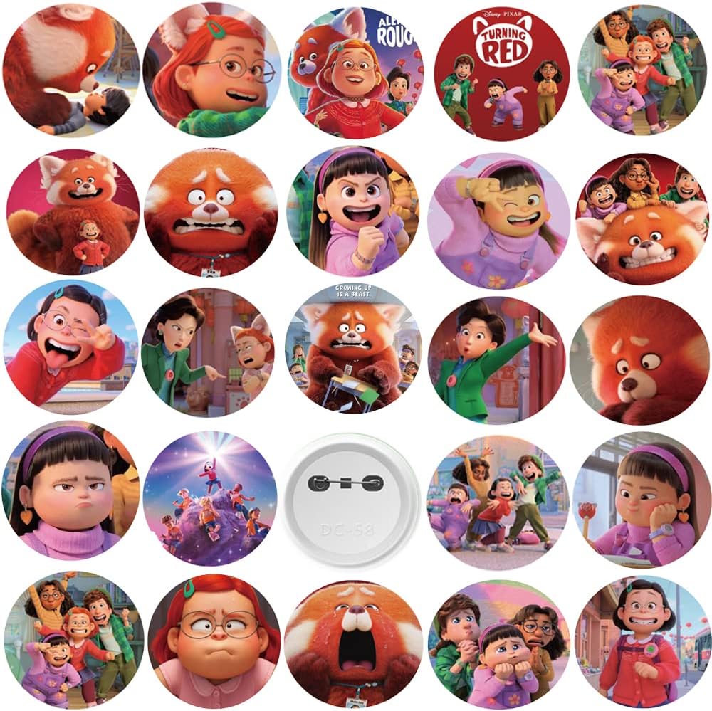 Amazon.com: anchangdianzi Turning Red Gift Set - 24 Pack Turning Red ...