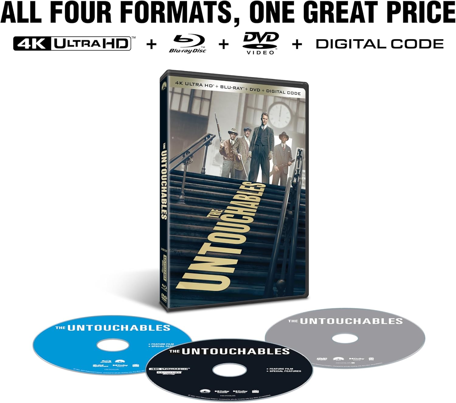 The Untouchables 4K UHD + Blu-ray + DVD + Digital: Amazon.ca: Andy ...