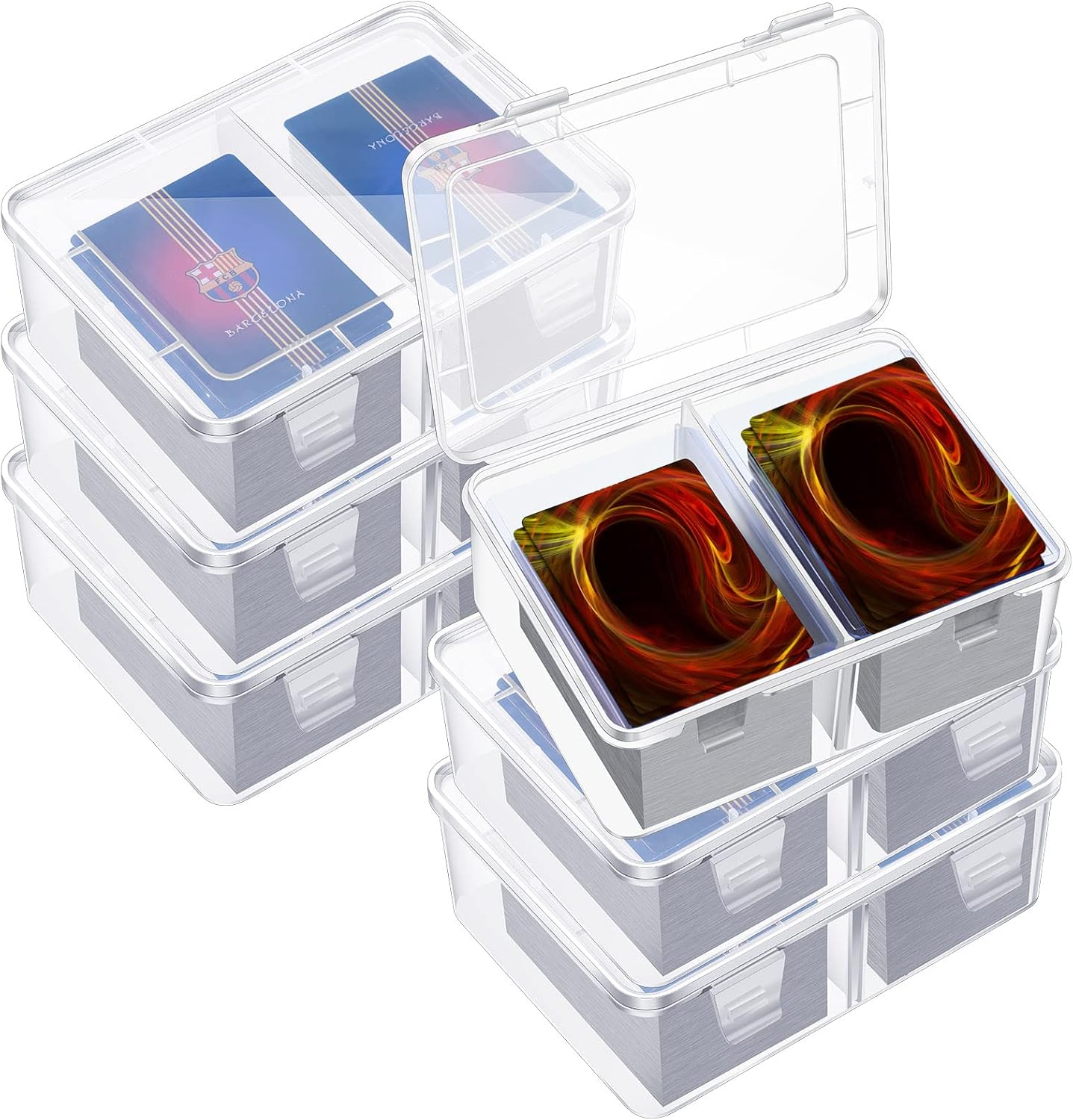 Amazon.com: Vicenpal 300 Card Storage Box Compatible with Mtg TCG Clear ...