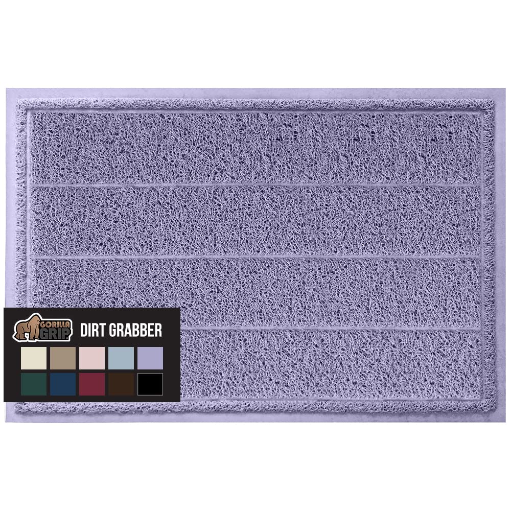 Gorilla Grip Stain and Fade Resistant Dirt Grabber Mesh Door Mat, Low ...