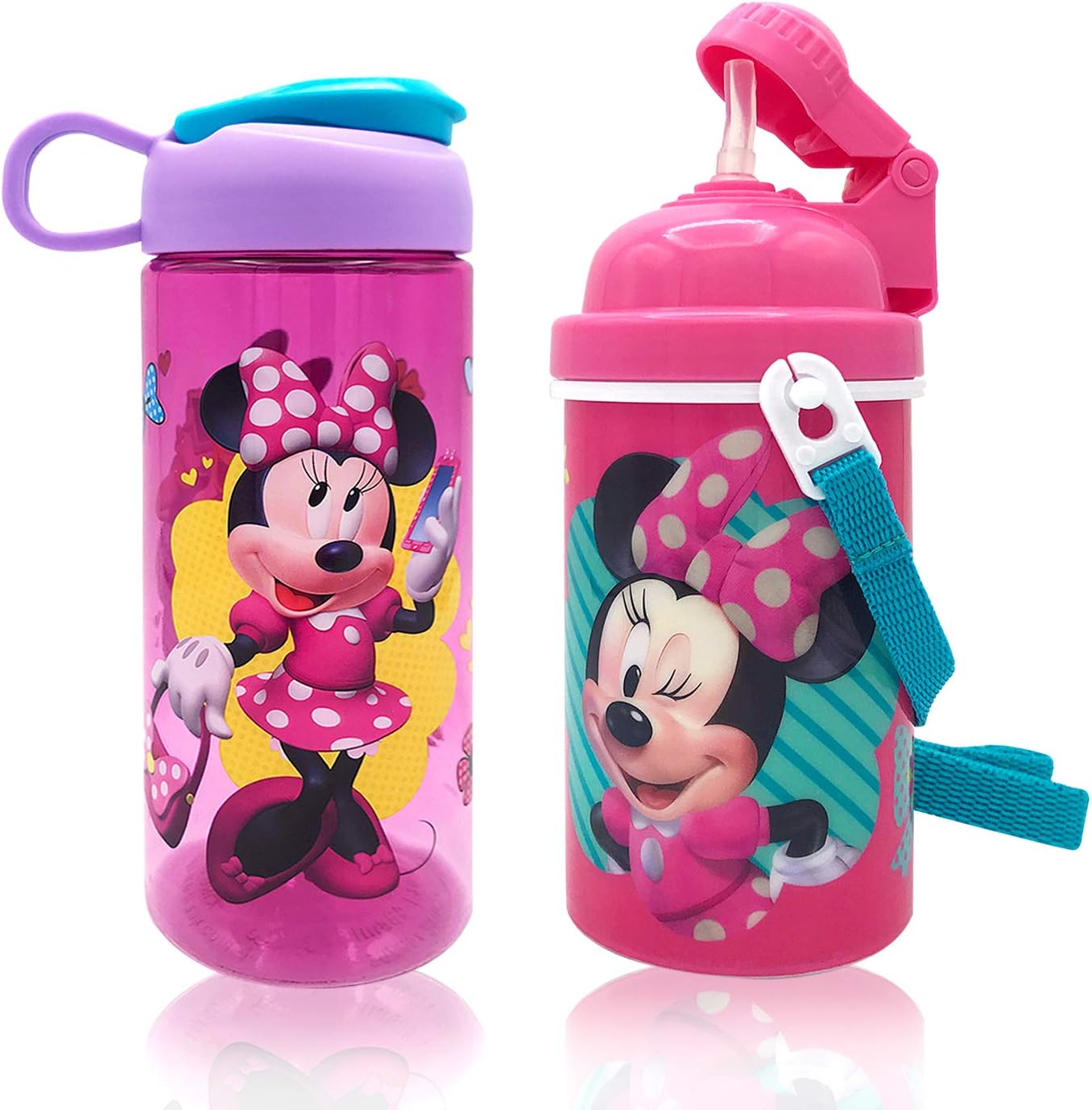 Amazon.com: Zak Designs Disney Classic Minnie Carrying Strap One Touch ...