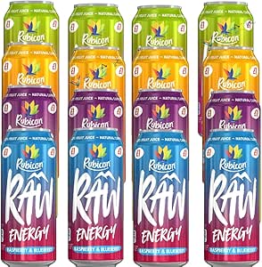 Rubicon RAW Pineapple & Passion Fruit,Raspberry & Blueberry,Orange ...