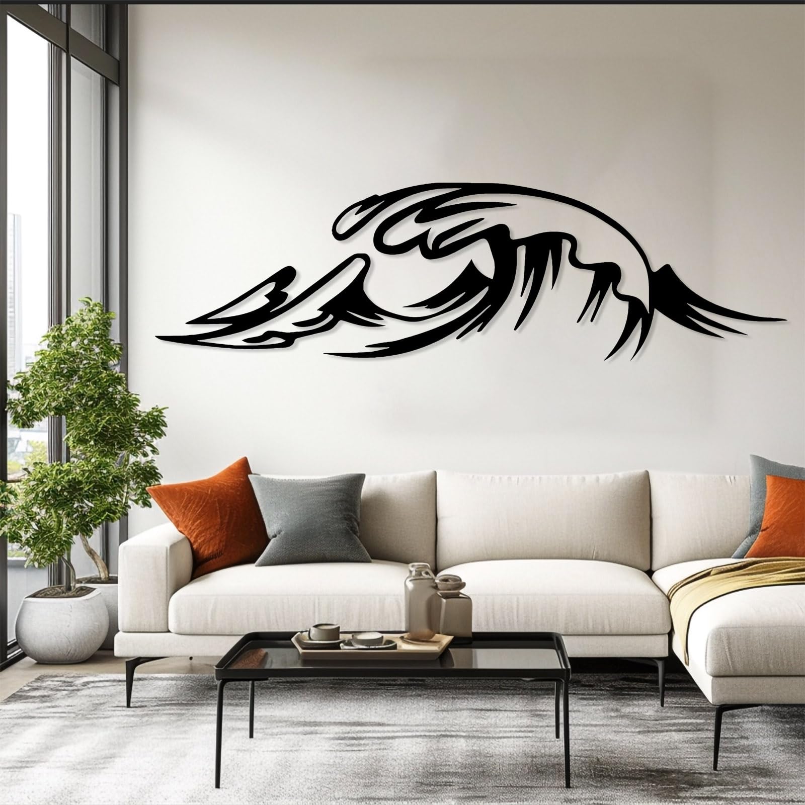 Amazon.com: Ocean Waves Metal Wall Art, Great Wave Metal Wall Decor ...