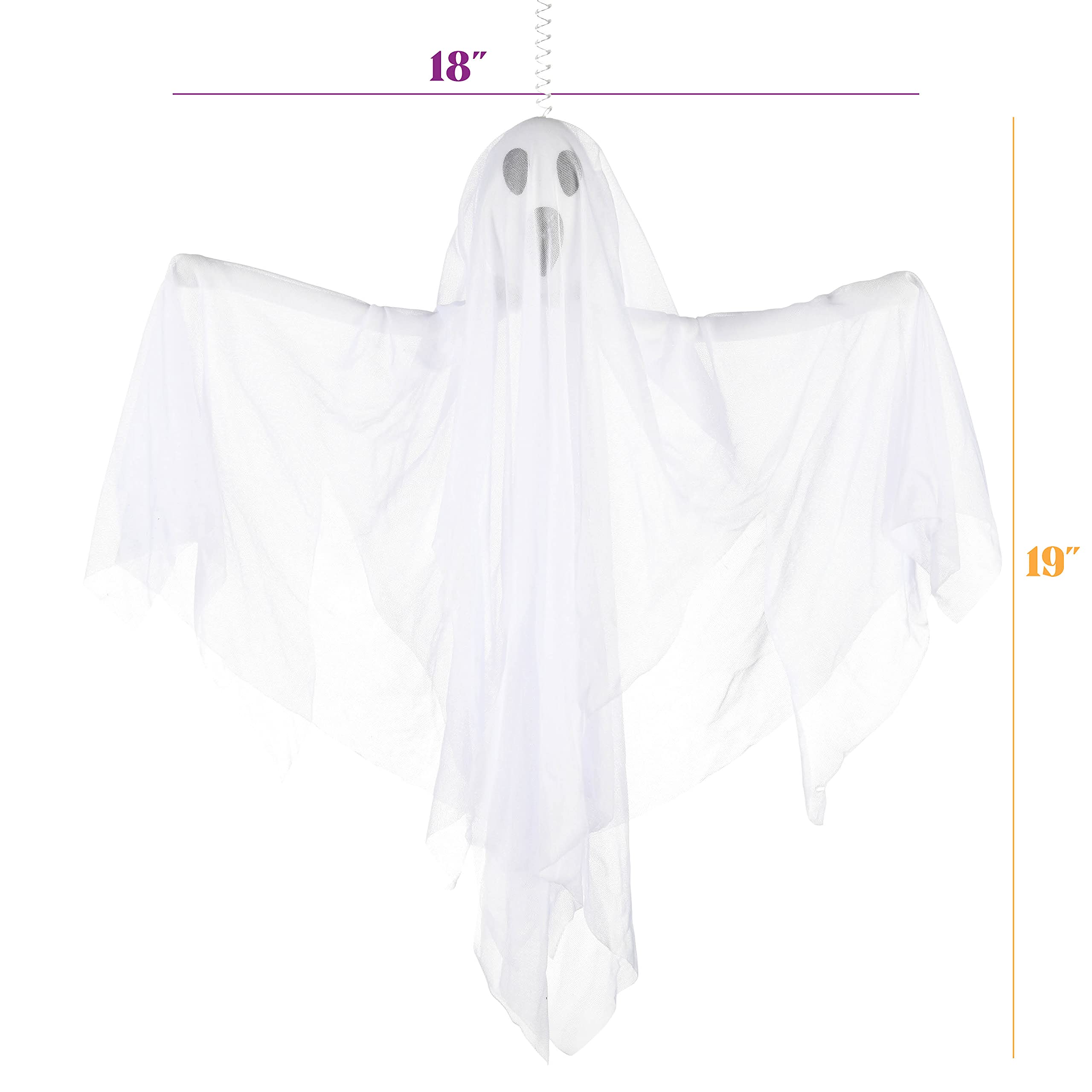 Snapklik.com : Halloween Fabric Ghost 6 Pcs Halloween Hanging Spooky ...