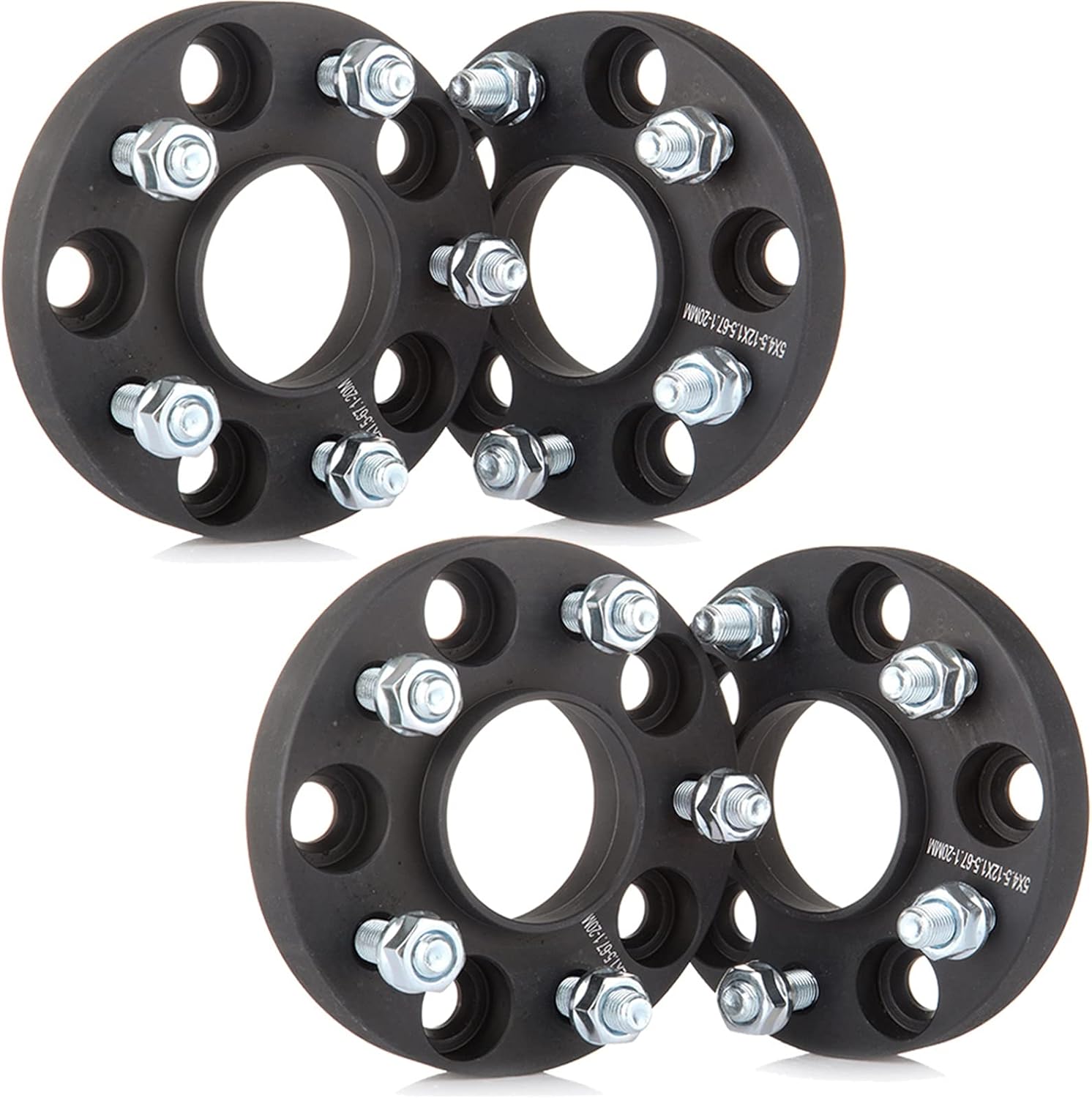 Amazon.com: ECCPP 4PCS 5 Lug 20mm Hubcentric Wheel Spacers 5x4.5 to 5x4 ...