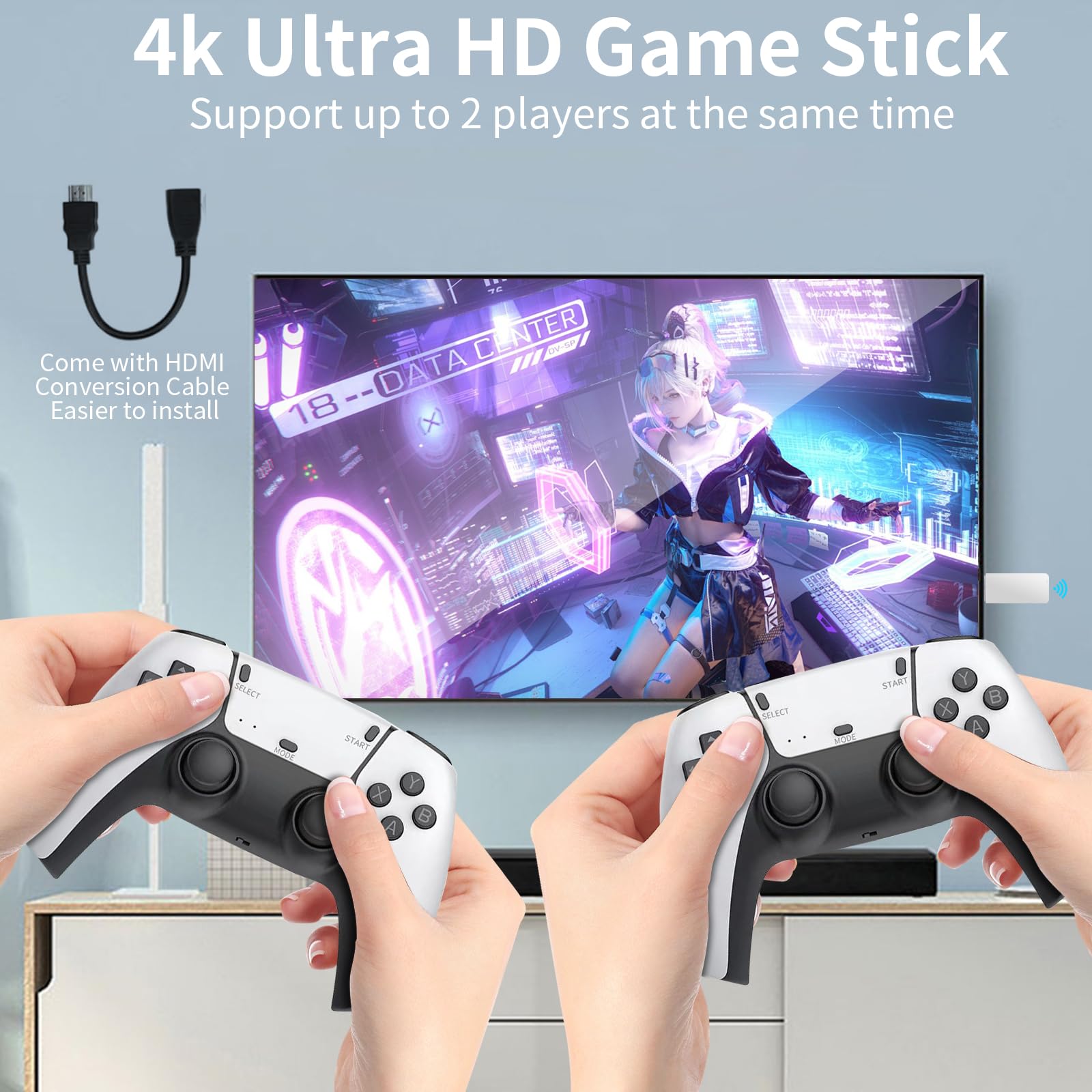 Snapklik.com : Vergissm Wireless Retro Game Console Stick, Built-in ...