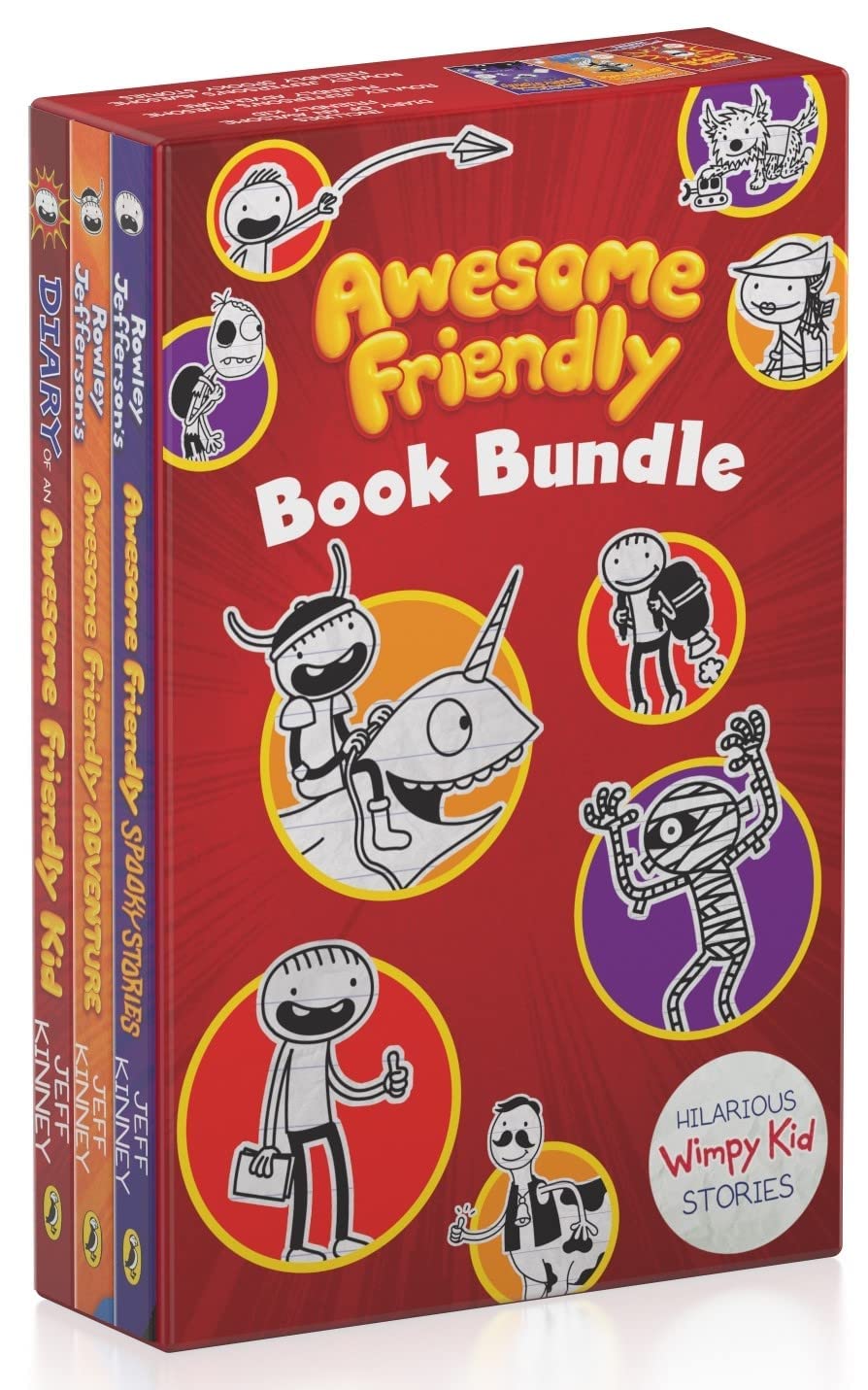 Awesome Friendly Book Bundle: (Diary Of A Wimpy Kid) 3 Books Collection ...