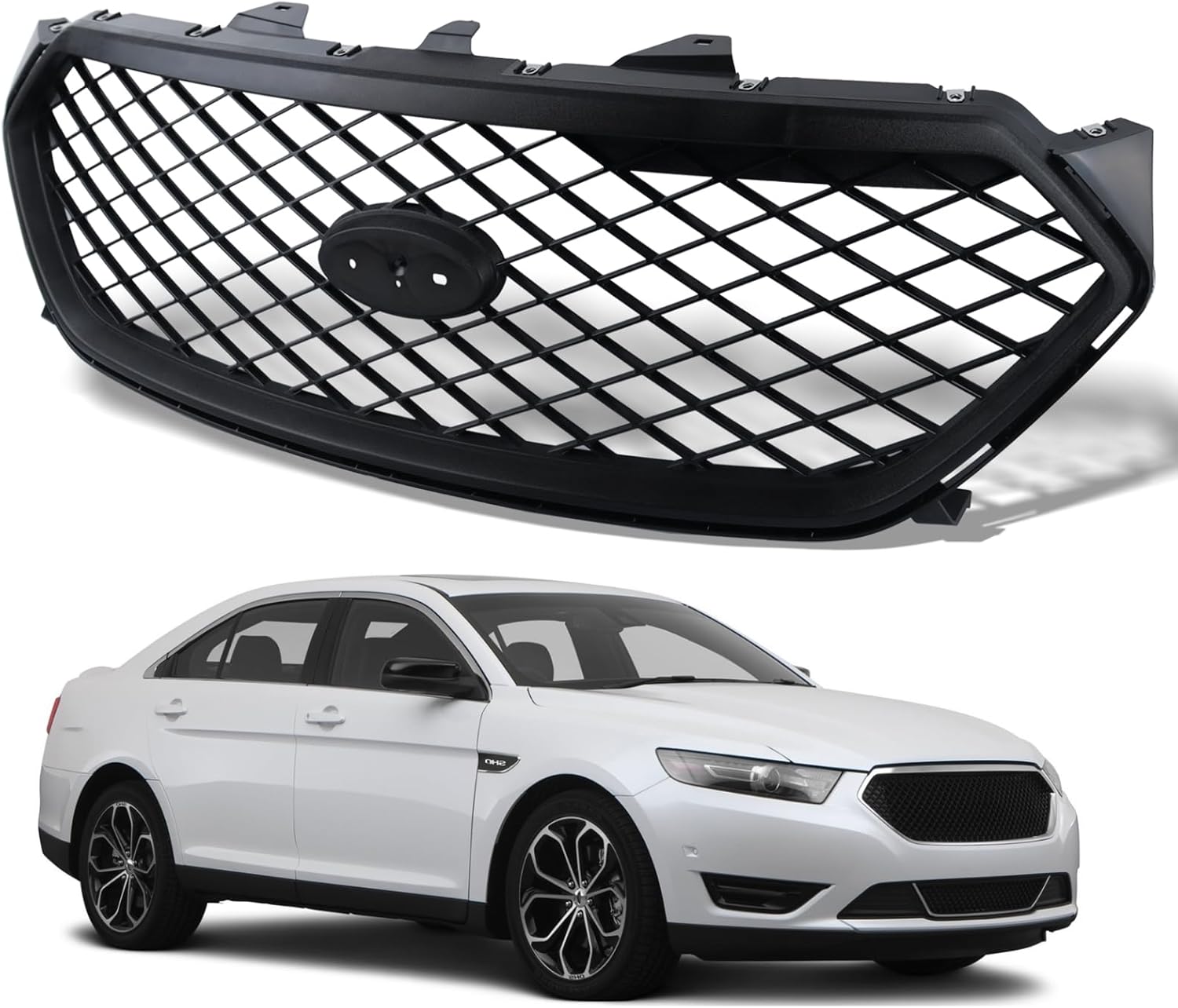 Amazon.com: LINLINS Front Bumper Grille Assembly For Ford Taurus 2013 ...
