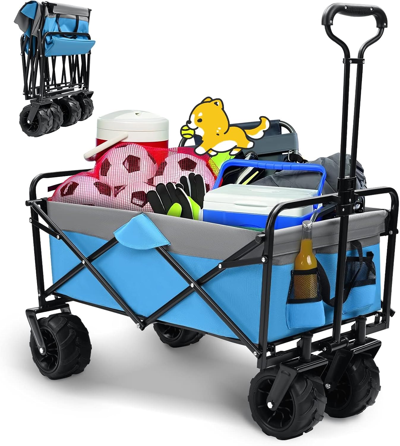 Errum Festival Camping Trolley on Wheels, 440LBS Garden Festival ...