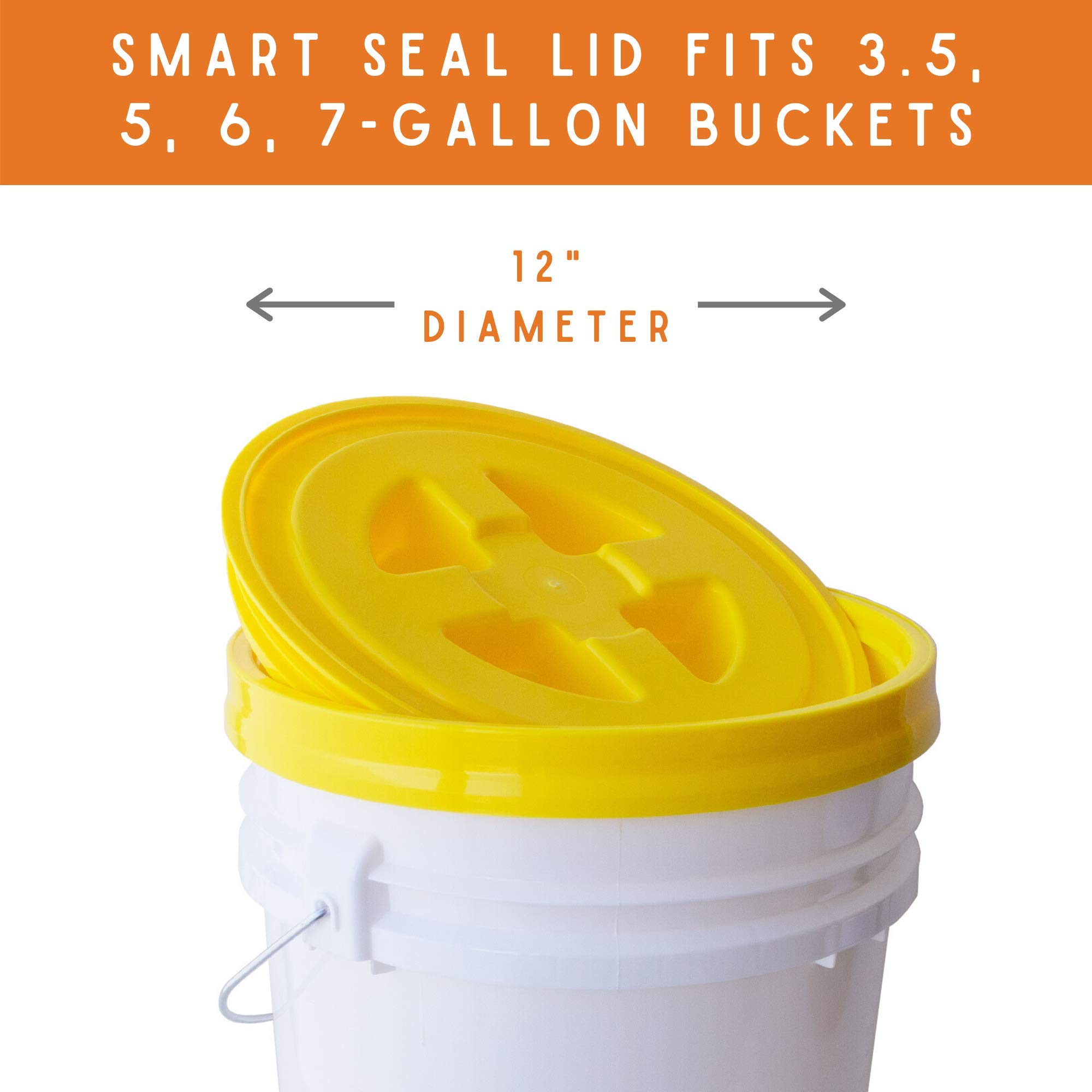 Snapklik.com : Smart Seal Reusable Lid - 2 Pk, Yellow - Easy Screw On ...