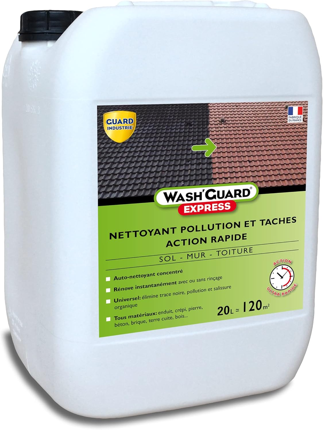 Wash'Guard Express - Nettoyant extérieur désincrustant ultra rapide ...