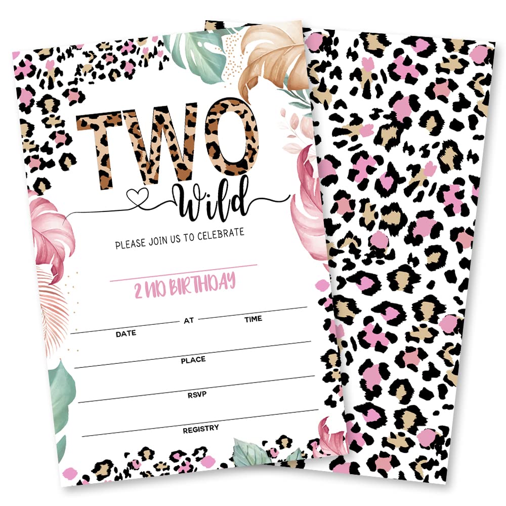 Amazon.com : Grace Yonks Two Wild Leopard Print Jungle Birthday Party ...